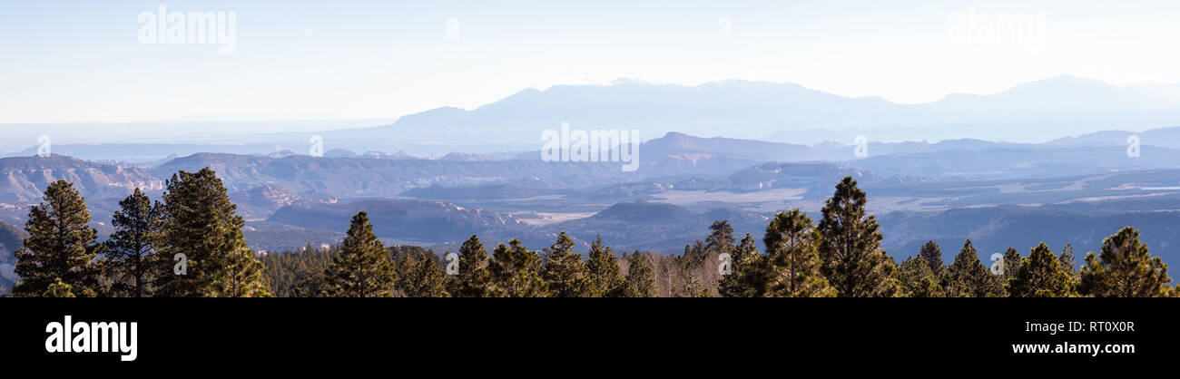 Beautiful Panoramic landscape during a sunny day. Taken in Utah, United ...