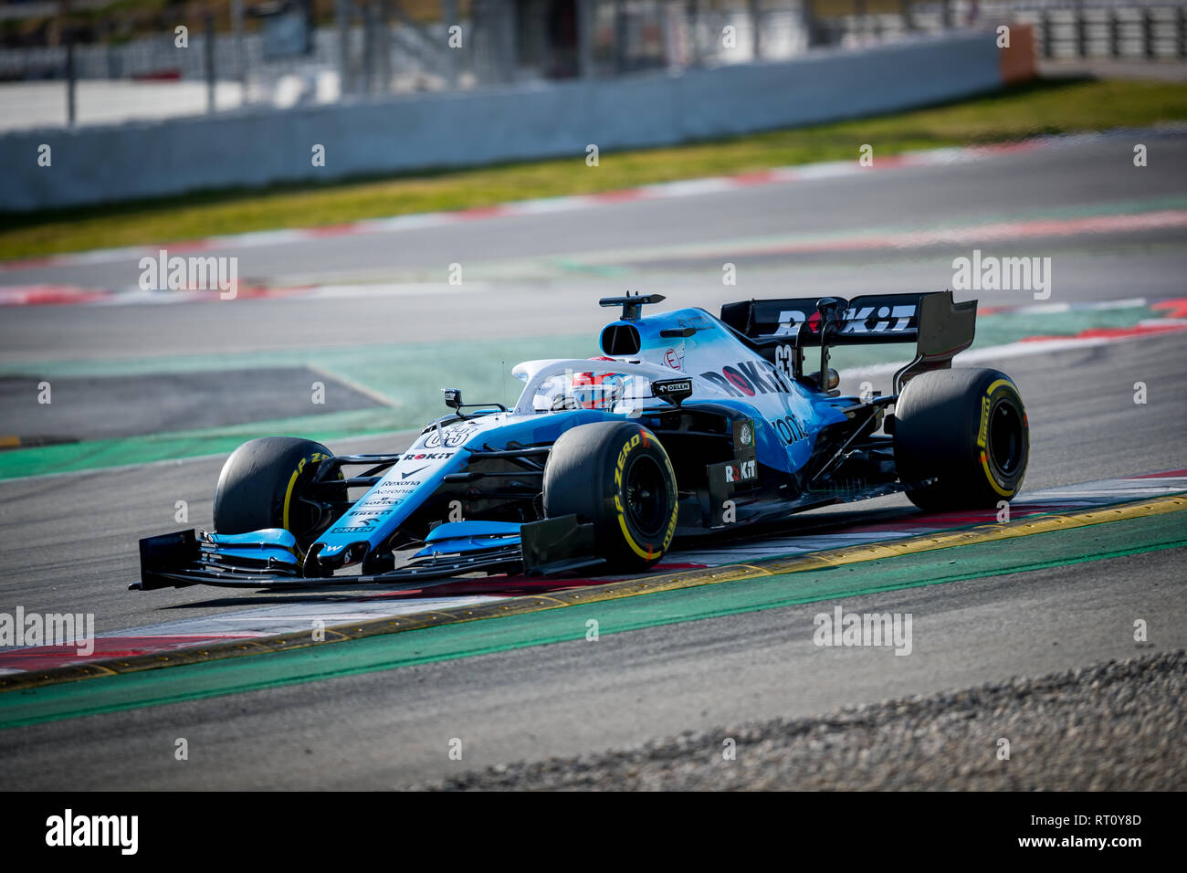 George Russell of Williams F1 Racing Team during the first journey of ...