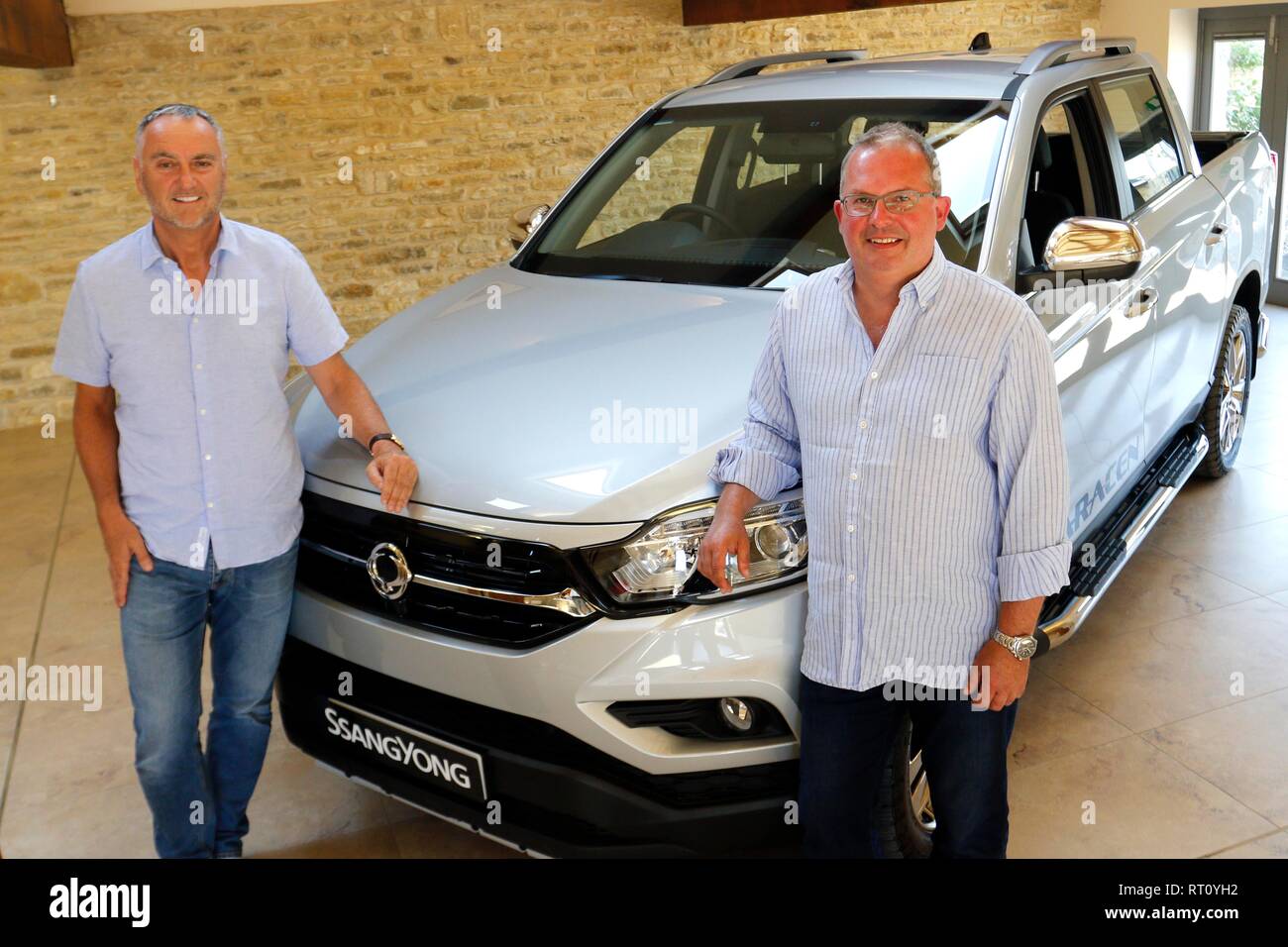 Nick Laird, SsangYong’s UK Managing Director, and Jim Tyrrell, UK ...