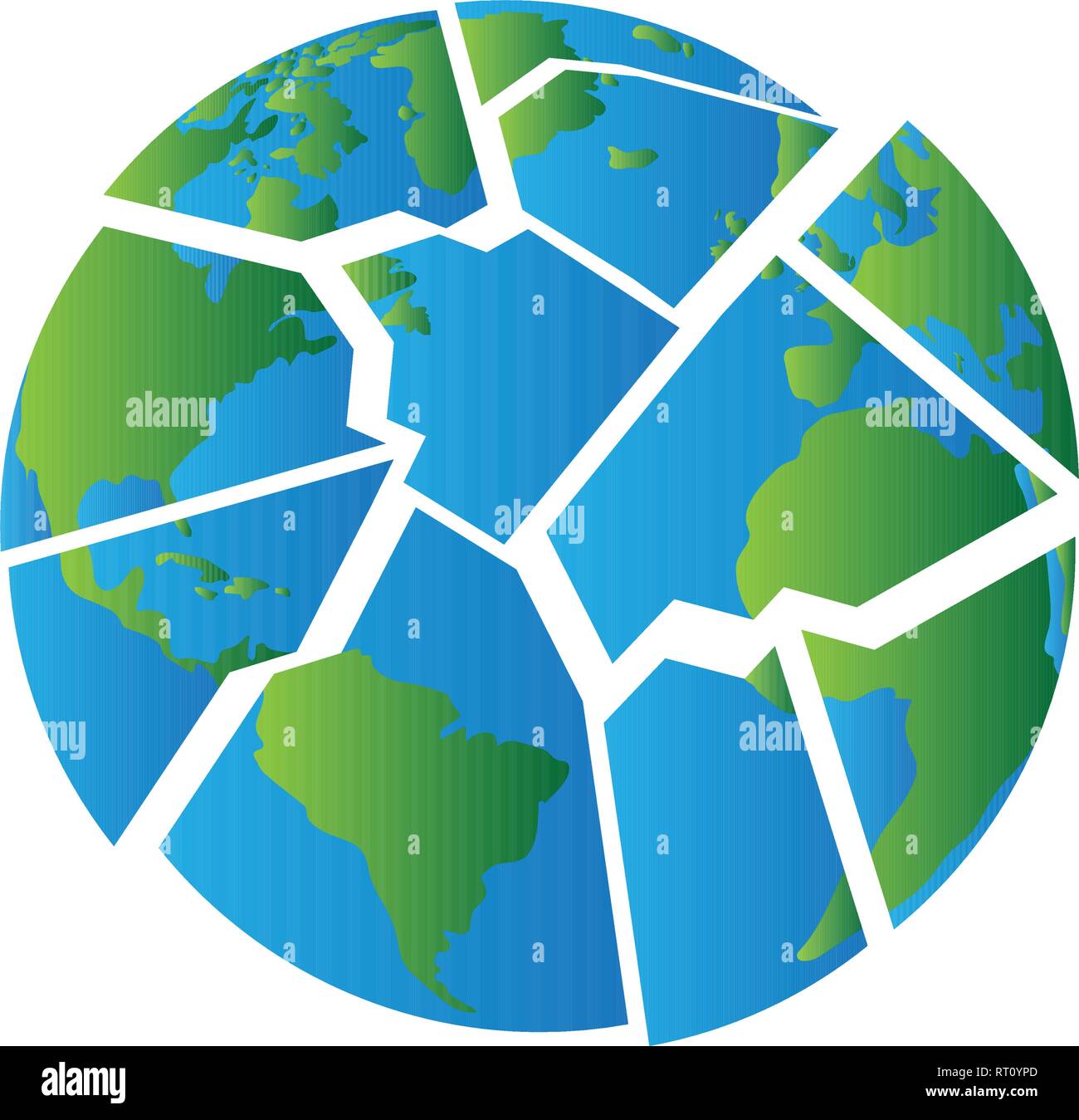 Earth planet puzzle Stock Vector Image & Art - Alamy