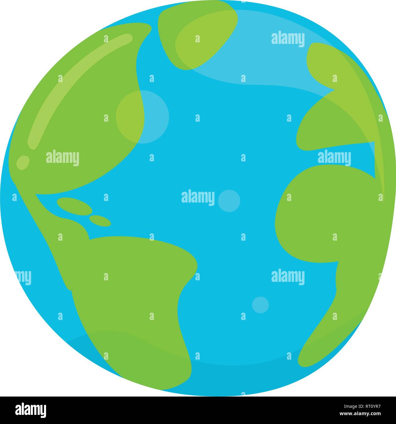 Planet in water earth Stock Vector Images - Alamy
