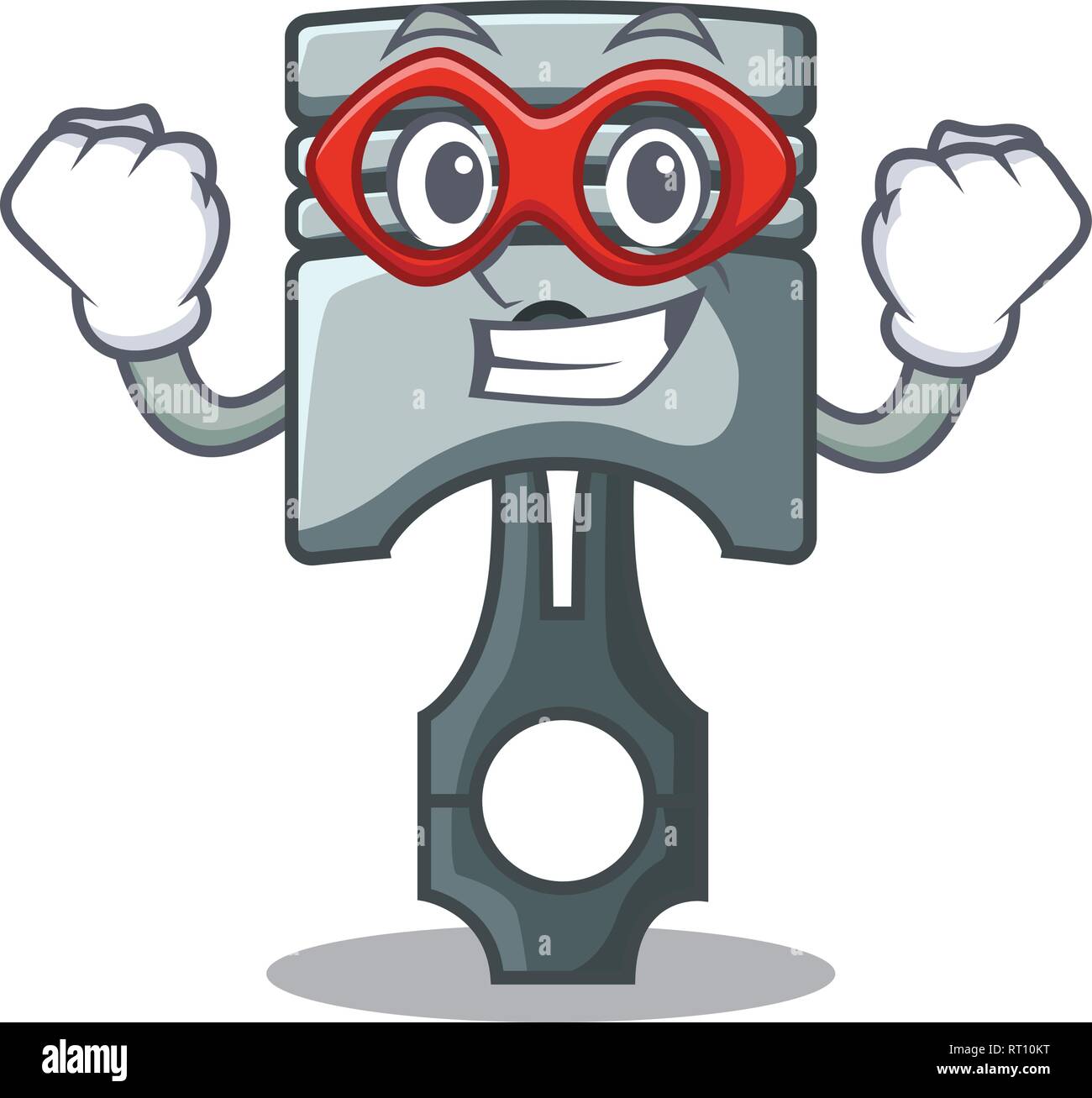 Cartoon illustration mechanic super hero hi-res stock photography and ...