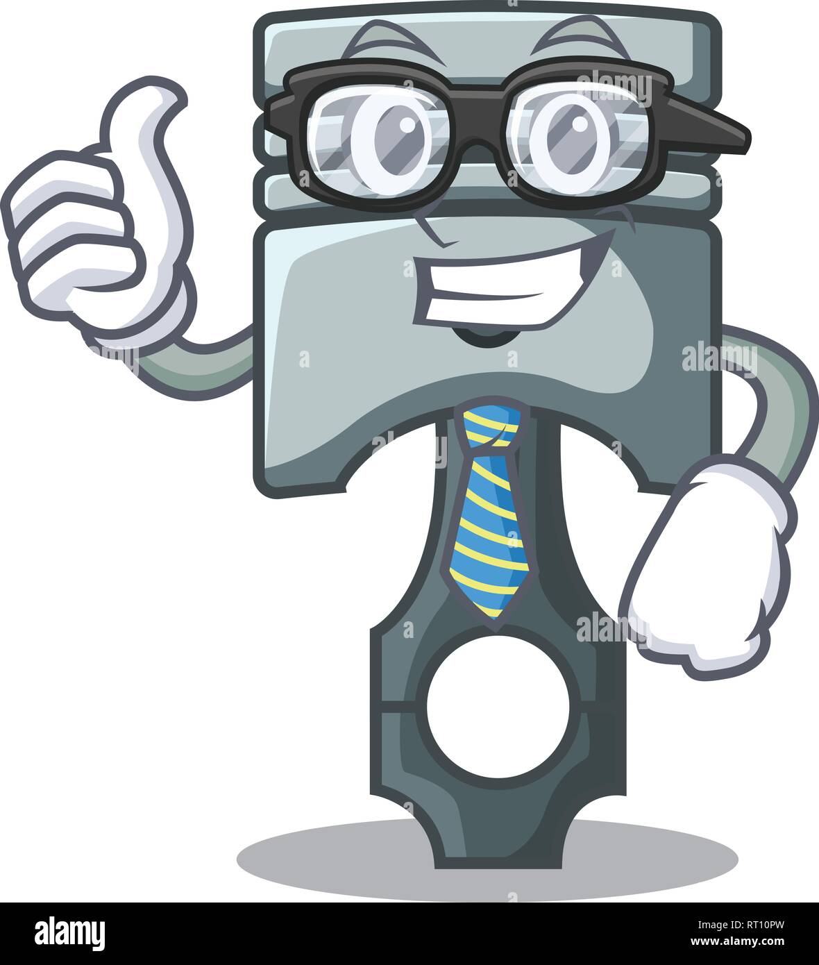 Businessman piston character in a the box Stock Vector Image & Art - Alamy