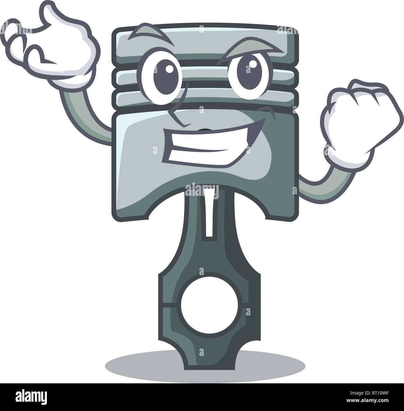Successful piston character in a the box Stock Vector Image & Art - Alamy