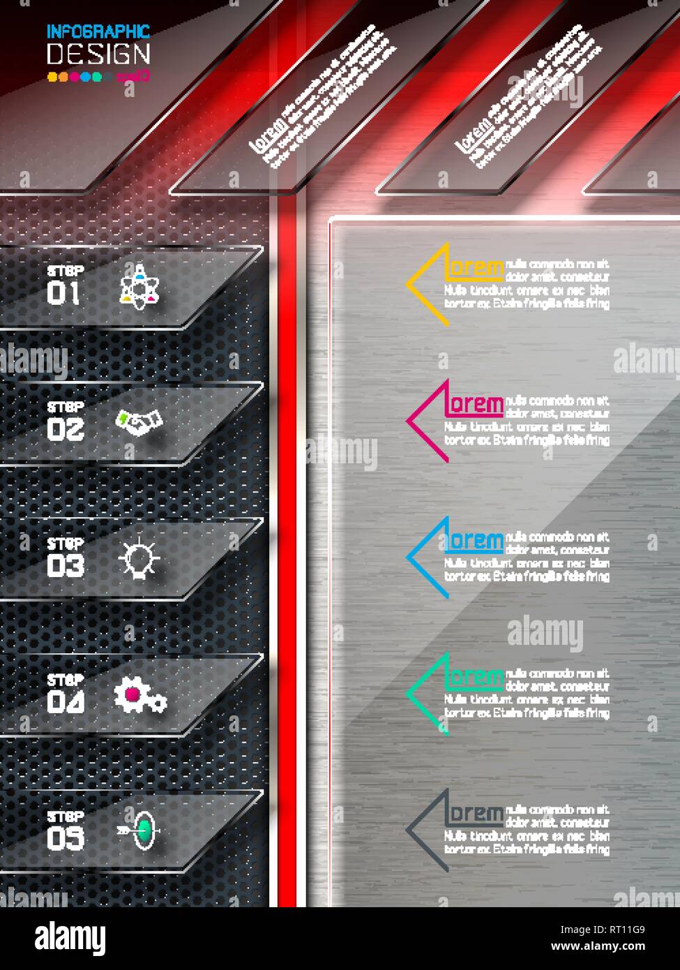 Label abstract infographics and website elements Stock Vector Image ...