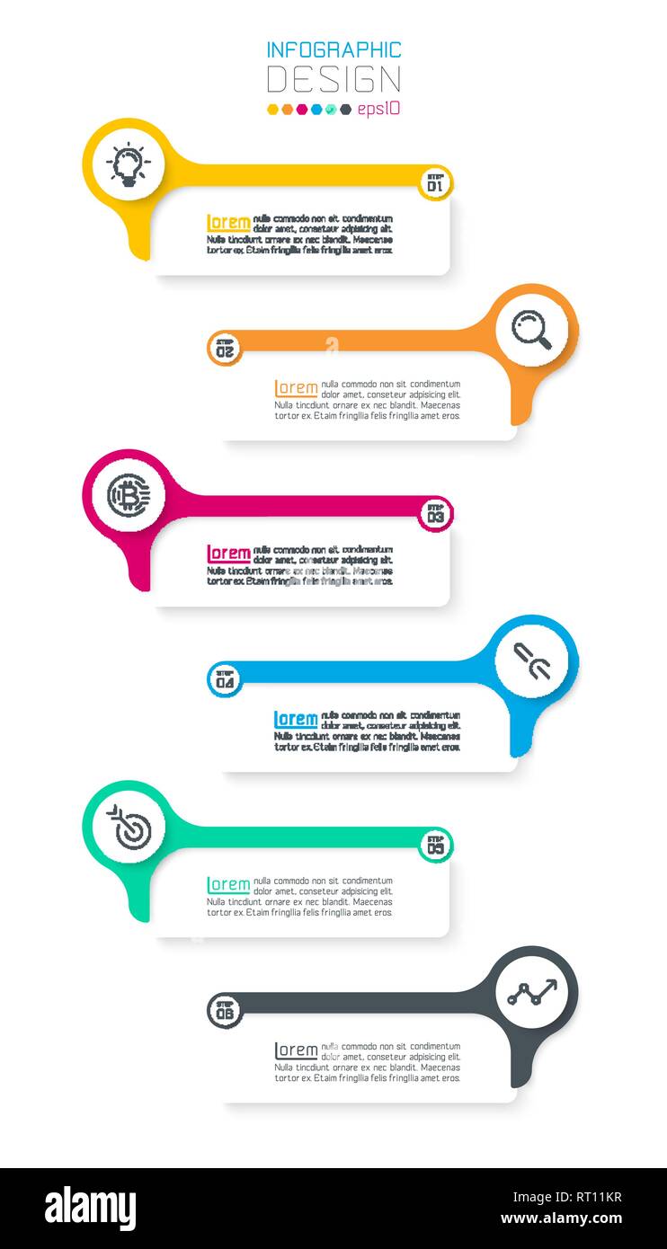 Six horizontal infographics bar Stock Vector Image & Art - Alamy