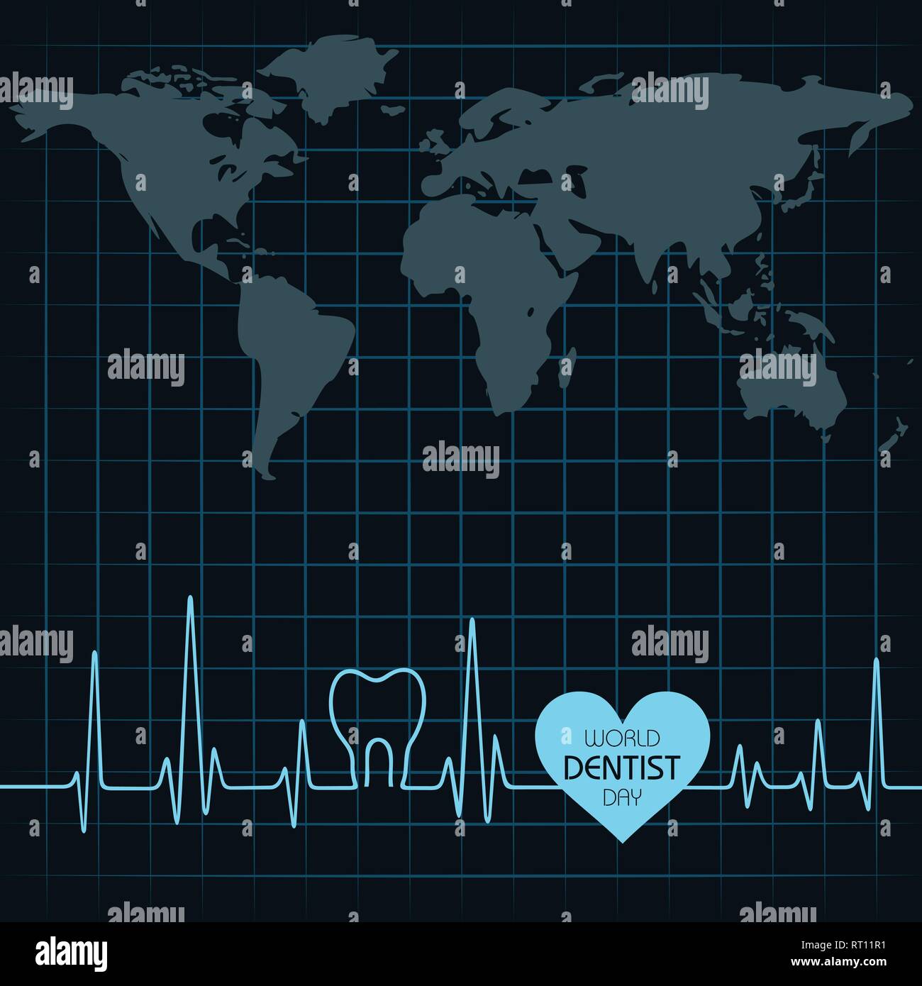 Dent map Stock Vector Images - Alamy