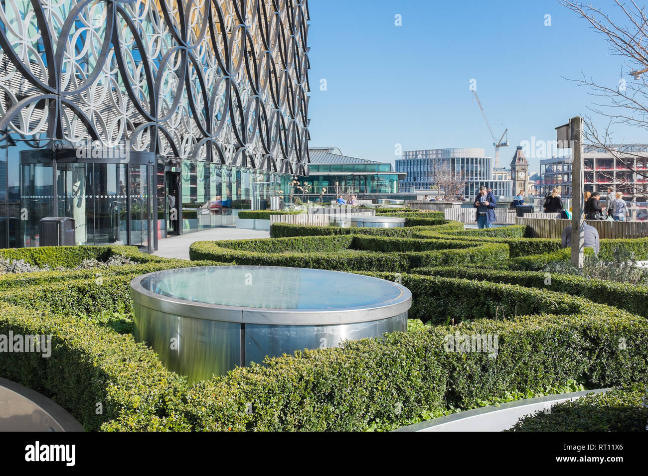 Birmingham library roof garden hi-res stock photography and images - Alamy