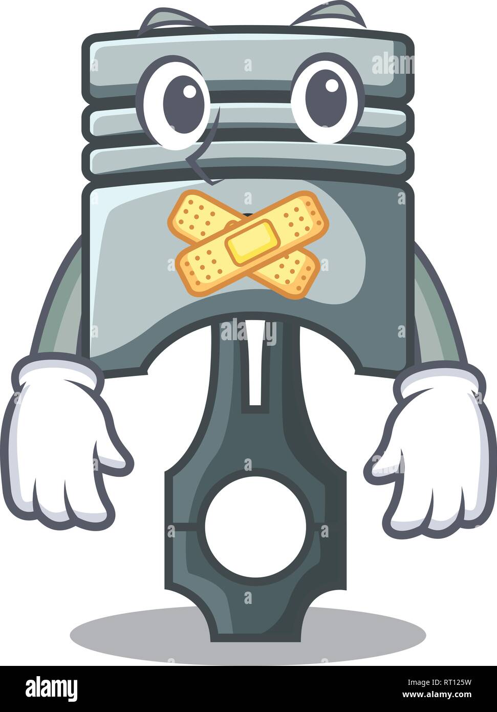 Silent miniature piston in the cartoon shape Stock Vector Image & Art ...