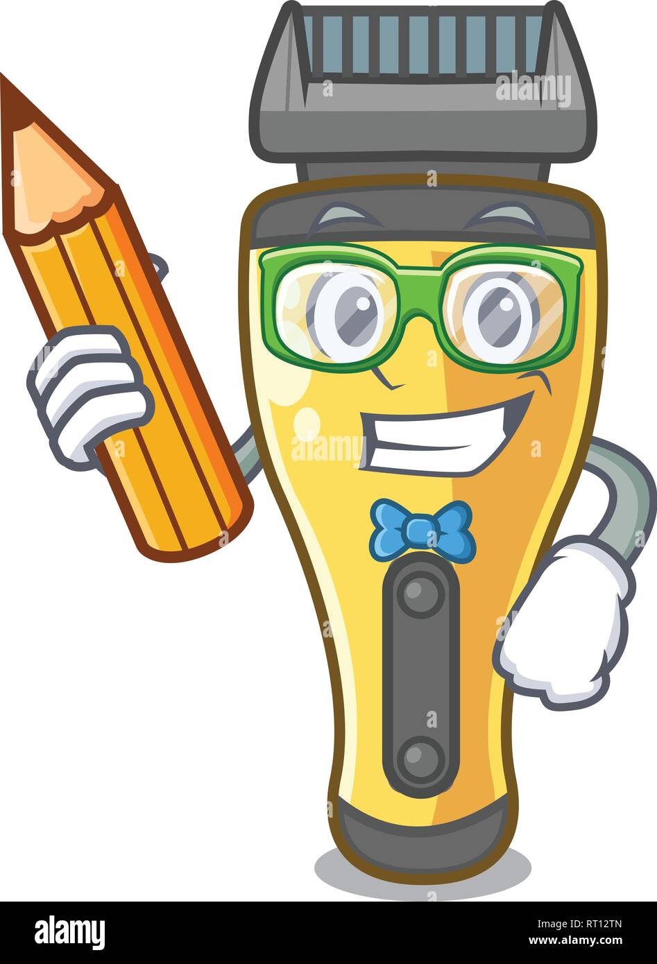 Student electric shaver above in cartoon table Stock Vector Image & Art ...