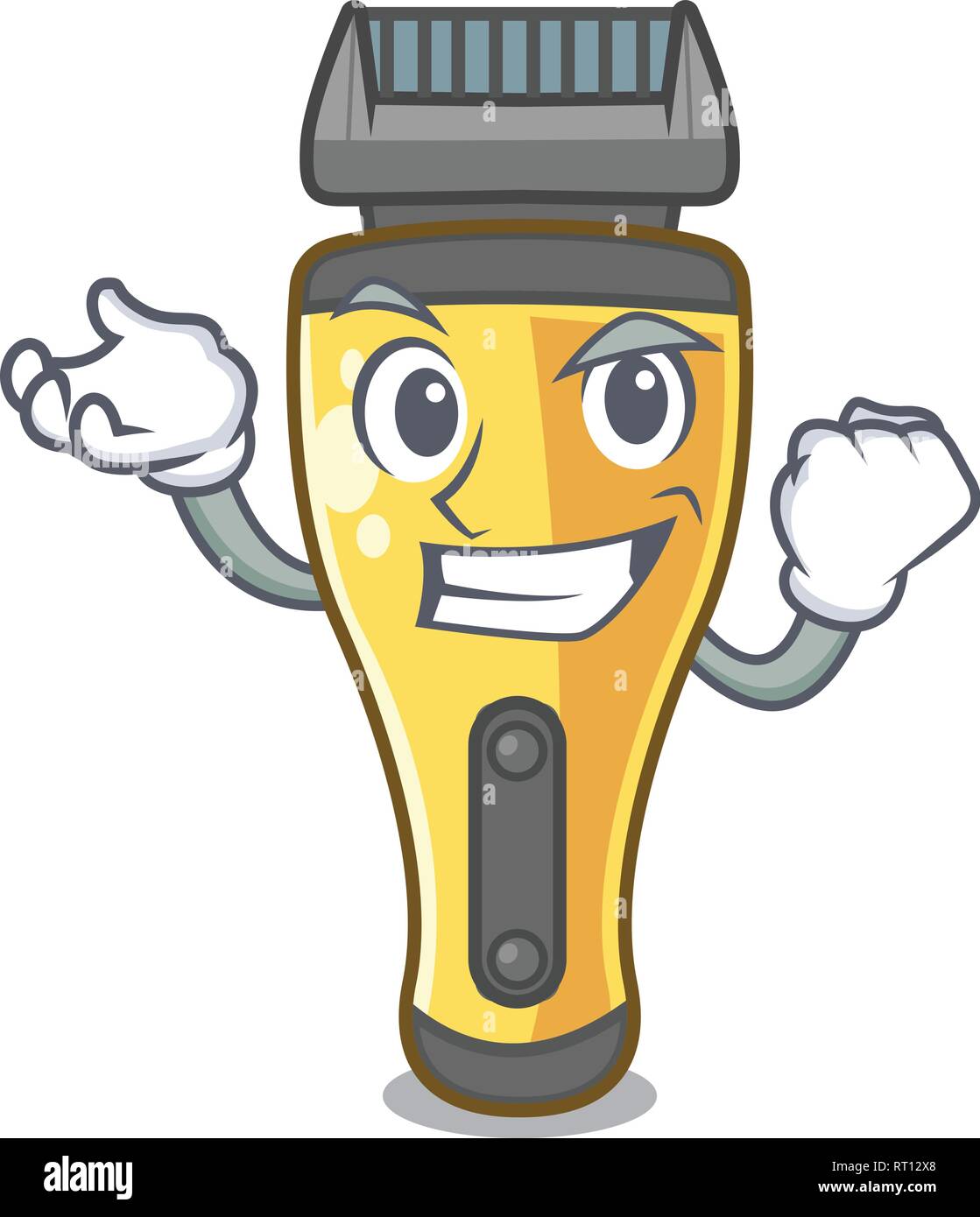 Successful electric shaver above in cartoon table Stock Vector Image ...