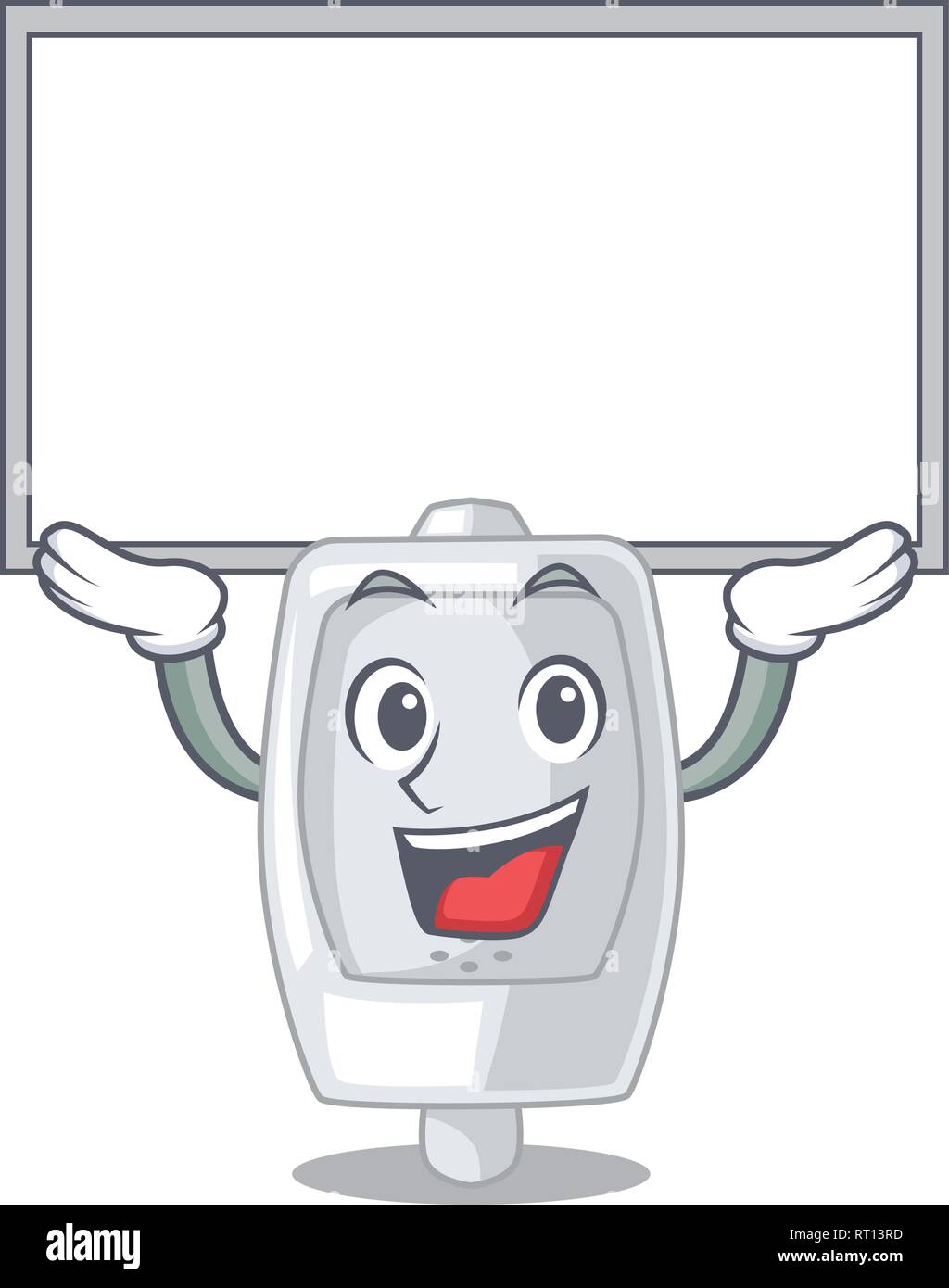 Up board urinal isolated with in the mascot Stock Vector Image & Art ...