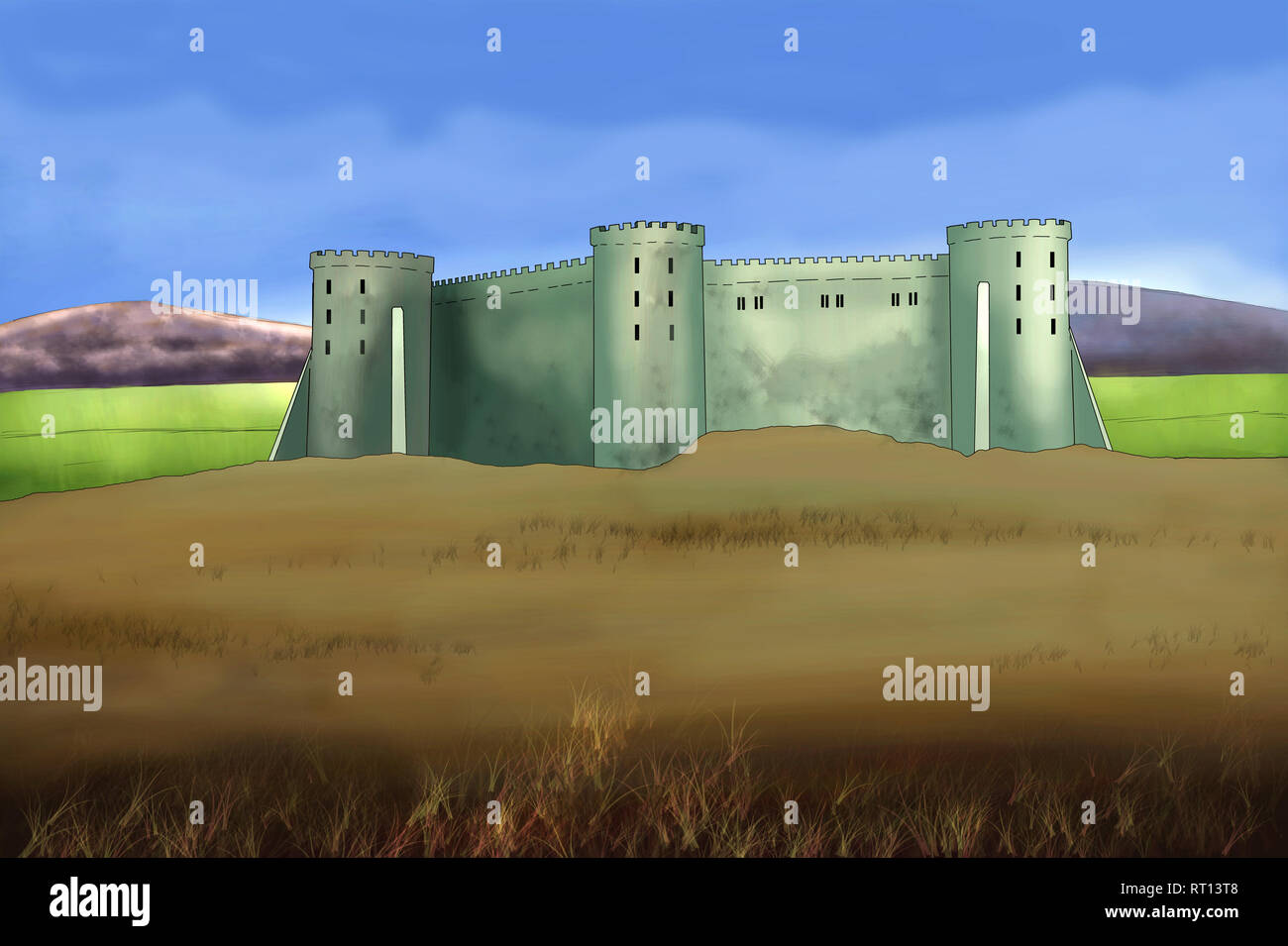 Ancient Old Building Fortress City Stock Photo - Alamy