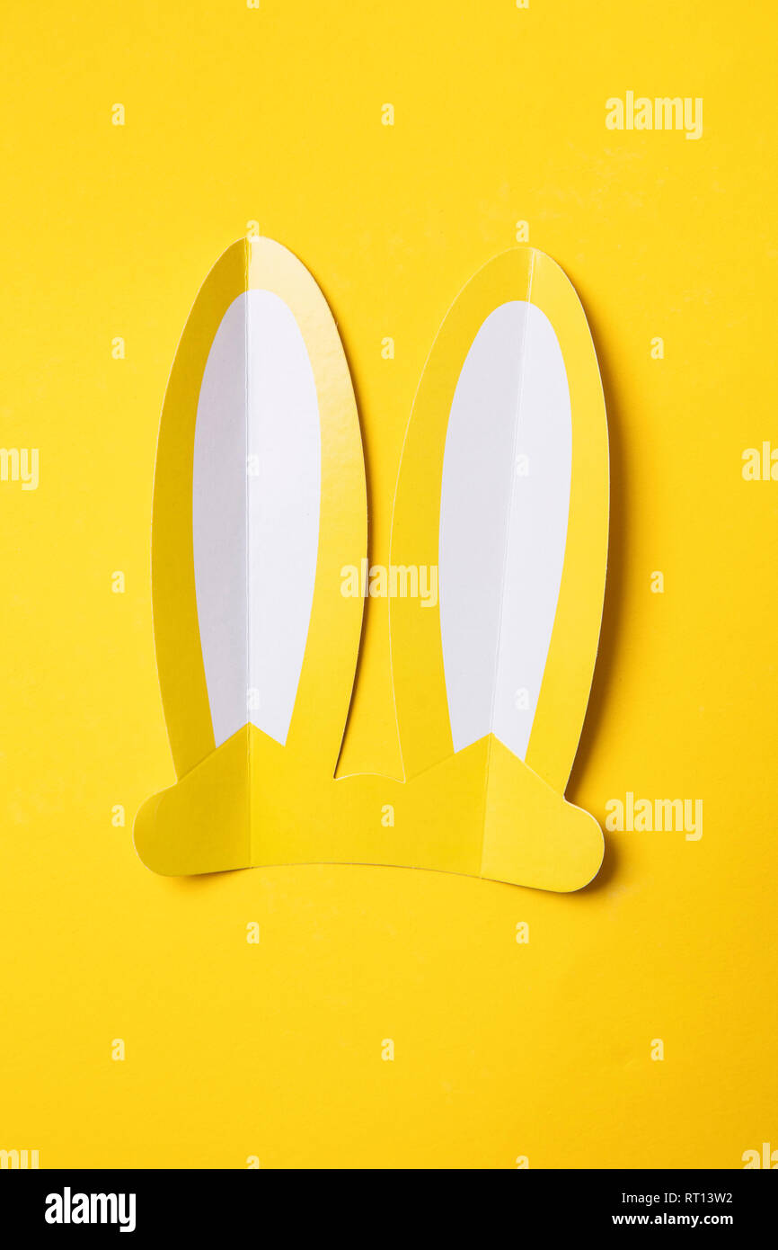 Easter bunny rabbit ears background Stock Photo - Alamy