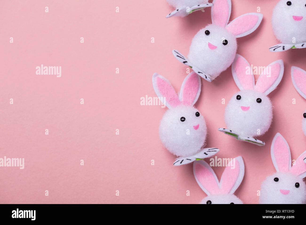 Easter bunny rabbit background Stock Photo - Alamy