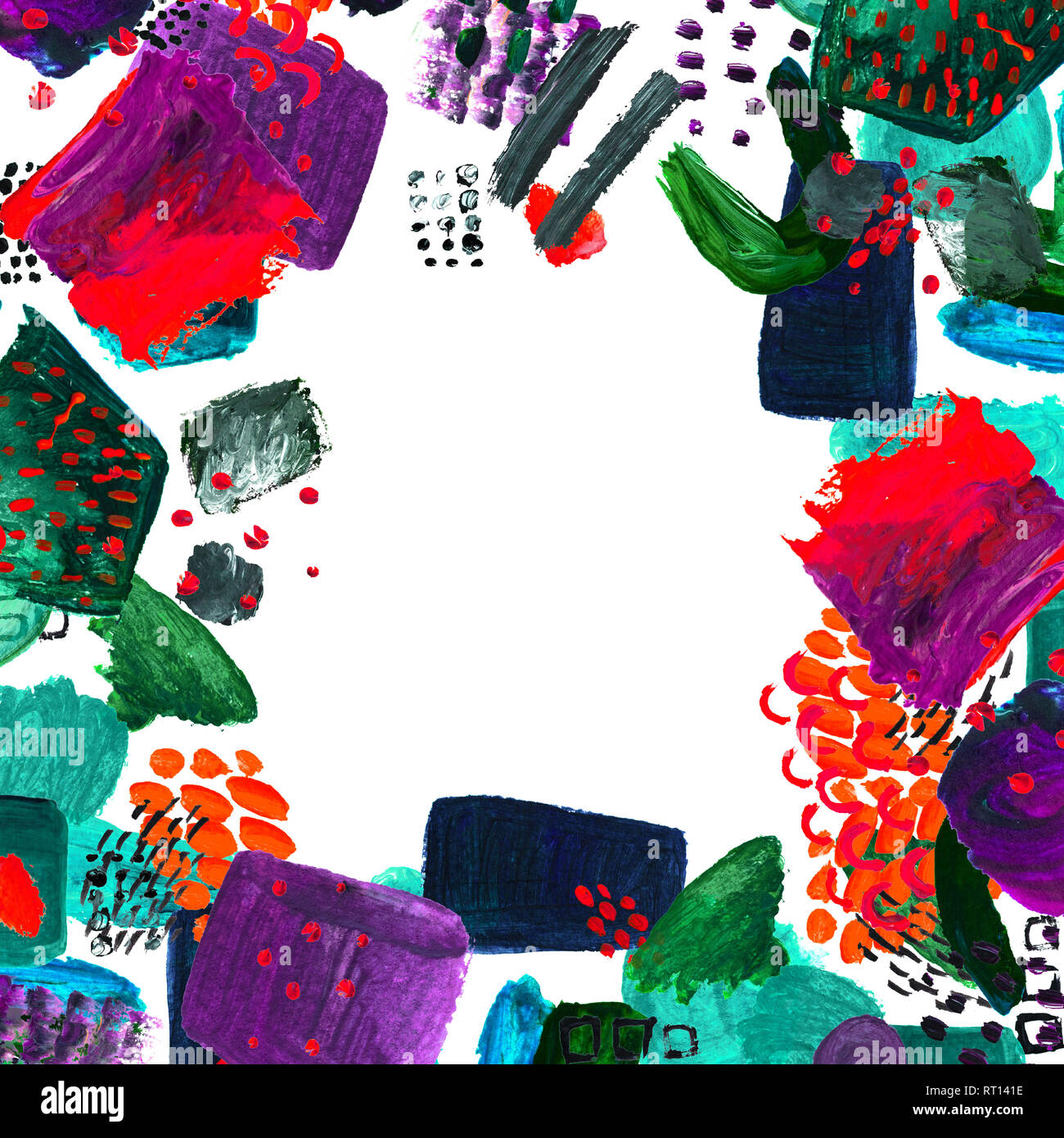 Hand drawn frame and place for your text Stock Photo - Alamy