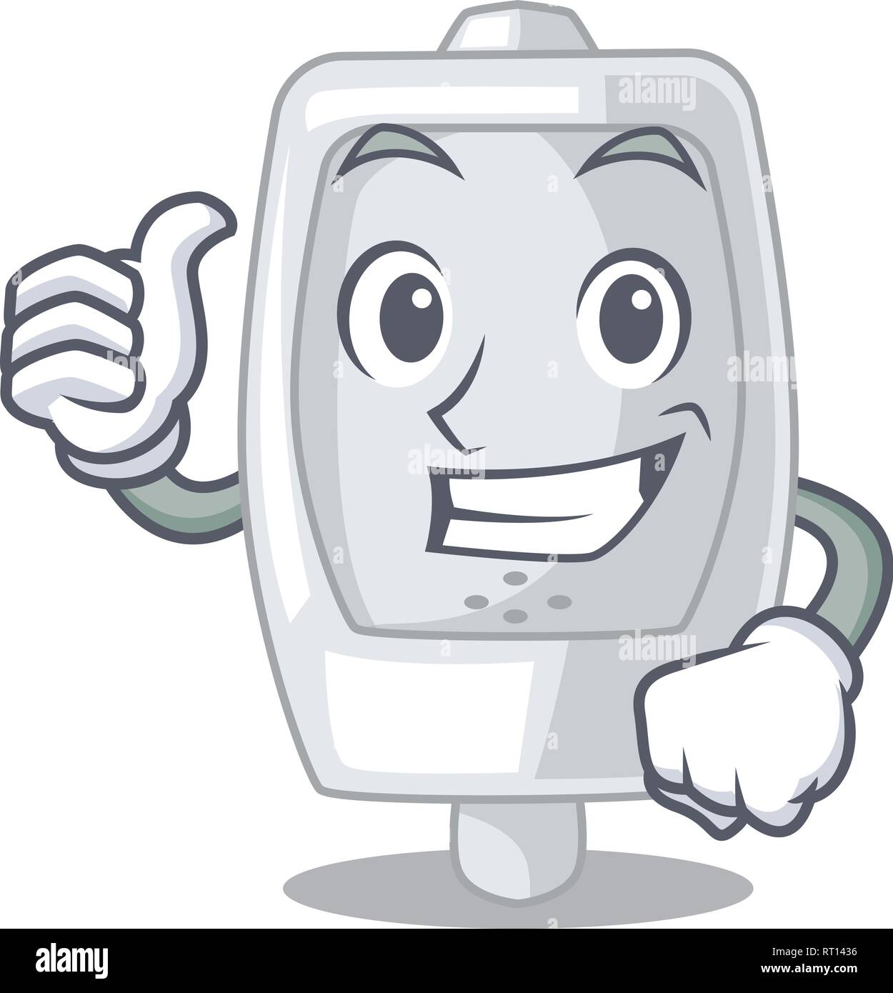 Thumbs up urinal in the a cartoon shape Stock Vector Image & Art - Alamy