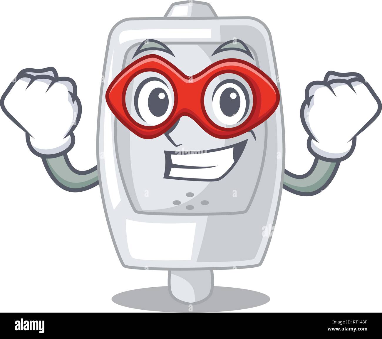 Super hero urinal in the a cartoon shape Stock Vector Image & Art - Alamy