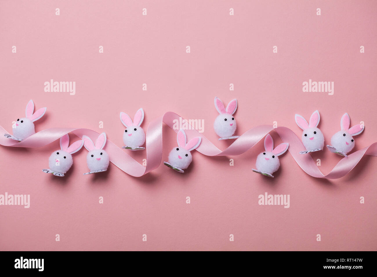 Easter bunny rabbit background Stock Photo - Alamy