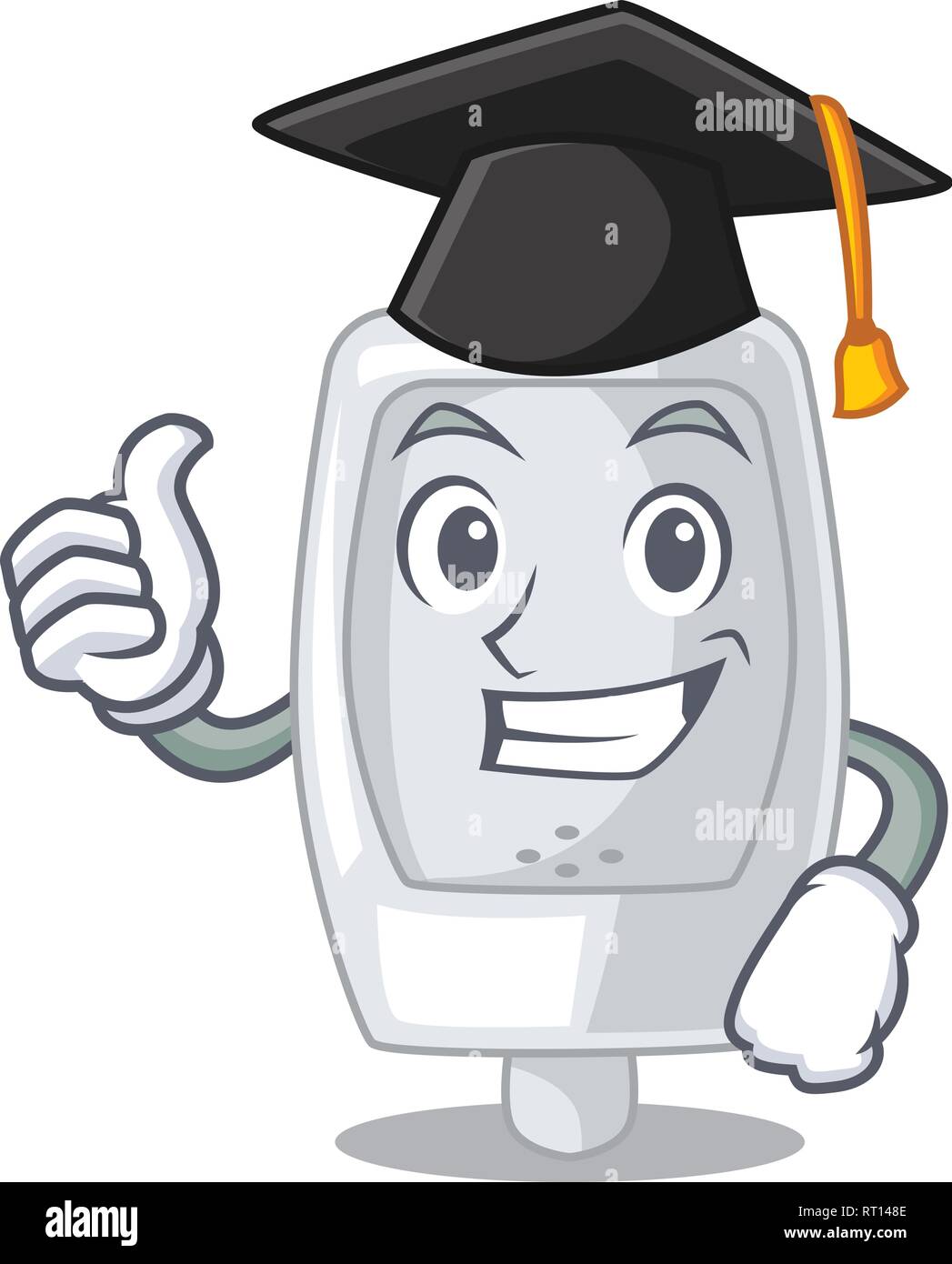 Graduation urinal in the a cartoon shape Stock Vector Image & Art - Alamy