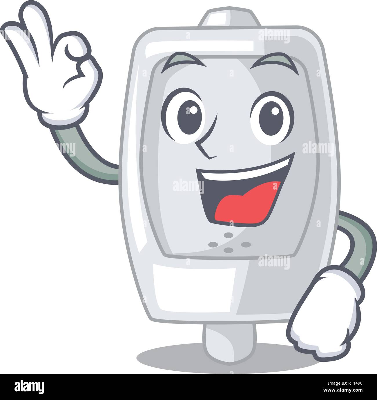 Okay urinal in the a cartoon shape Stock Vector Image & Art - Alamy