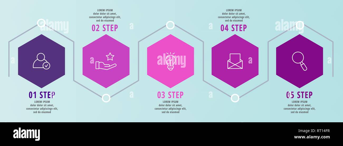 Modern vector flat illustration timeline. Infographic template with ...