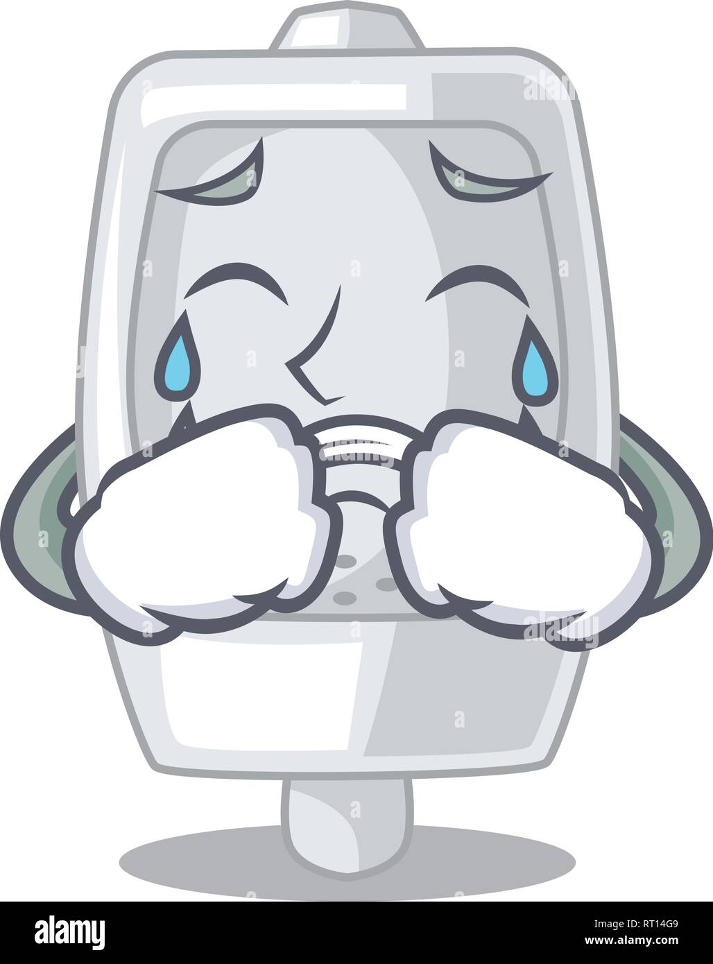 Crying urinal in the a cartoon bathroom Stock Vector Image & Art - Alamy