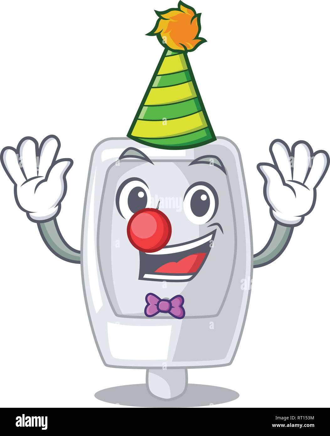 Clown interior urinal in the a character Stock Vector Image & Art - Alamy