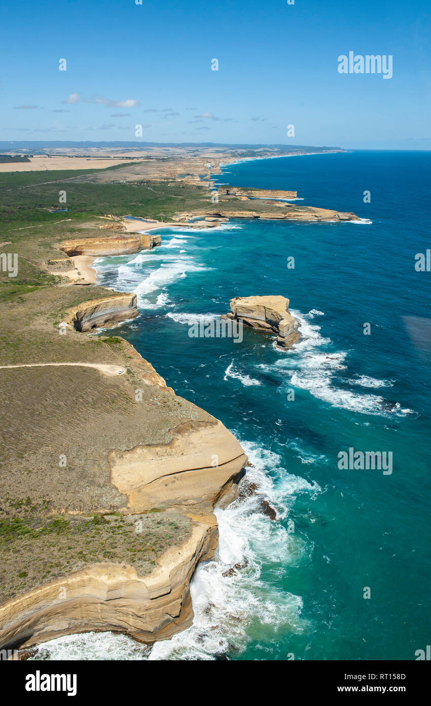 Great ocean road birds eye view hi-res stock photography and images - Alamy
