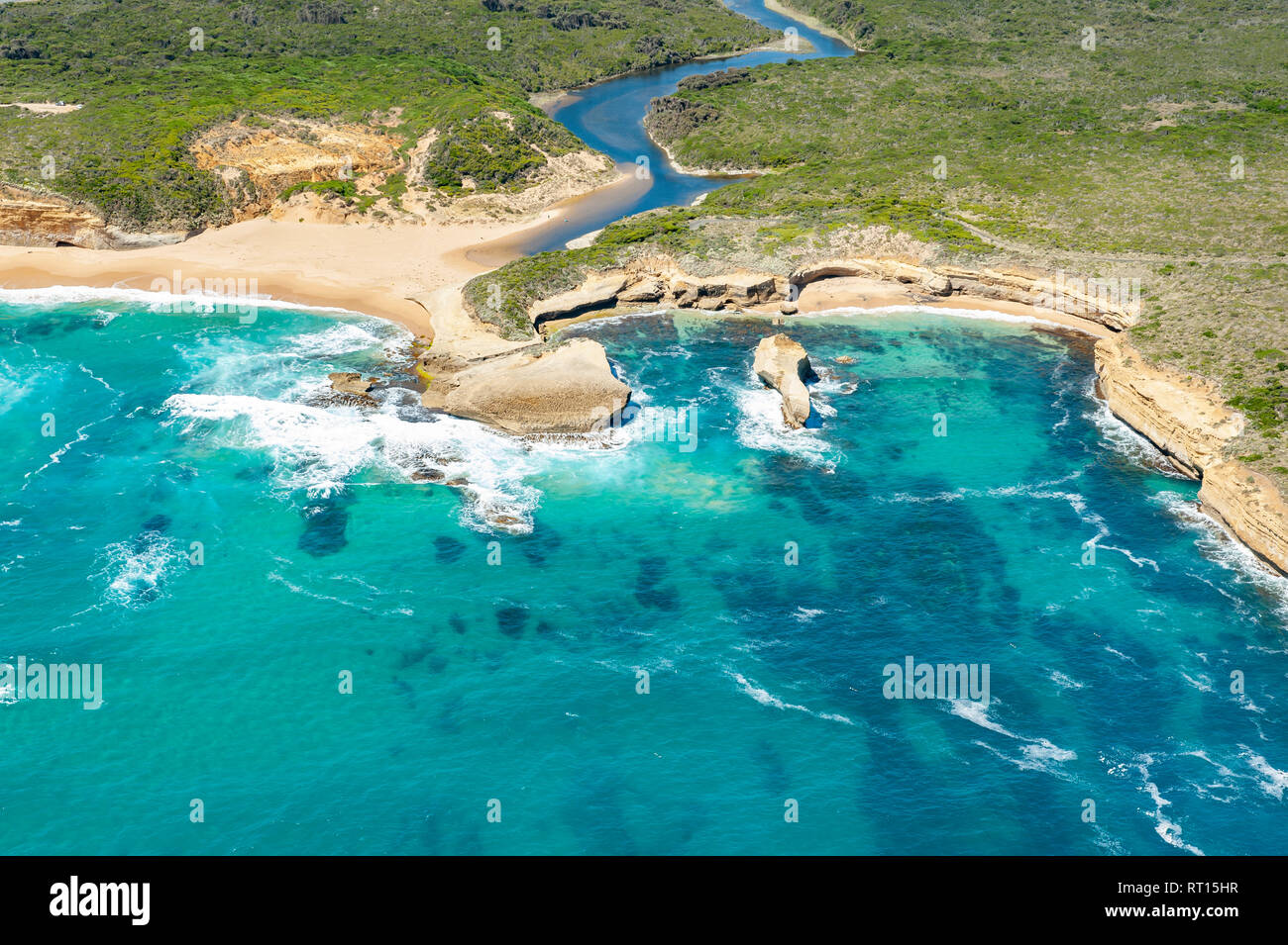 Great ocean road birds eye view hi-res stock photography and images - Alamy