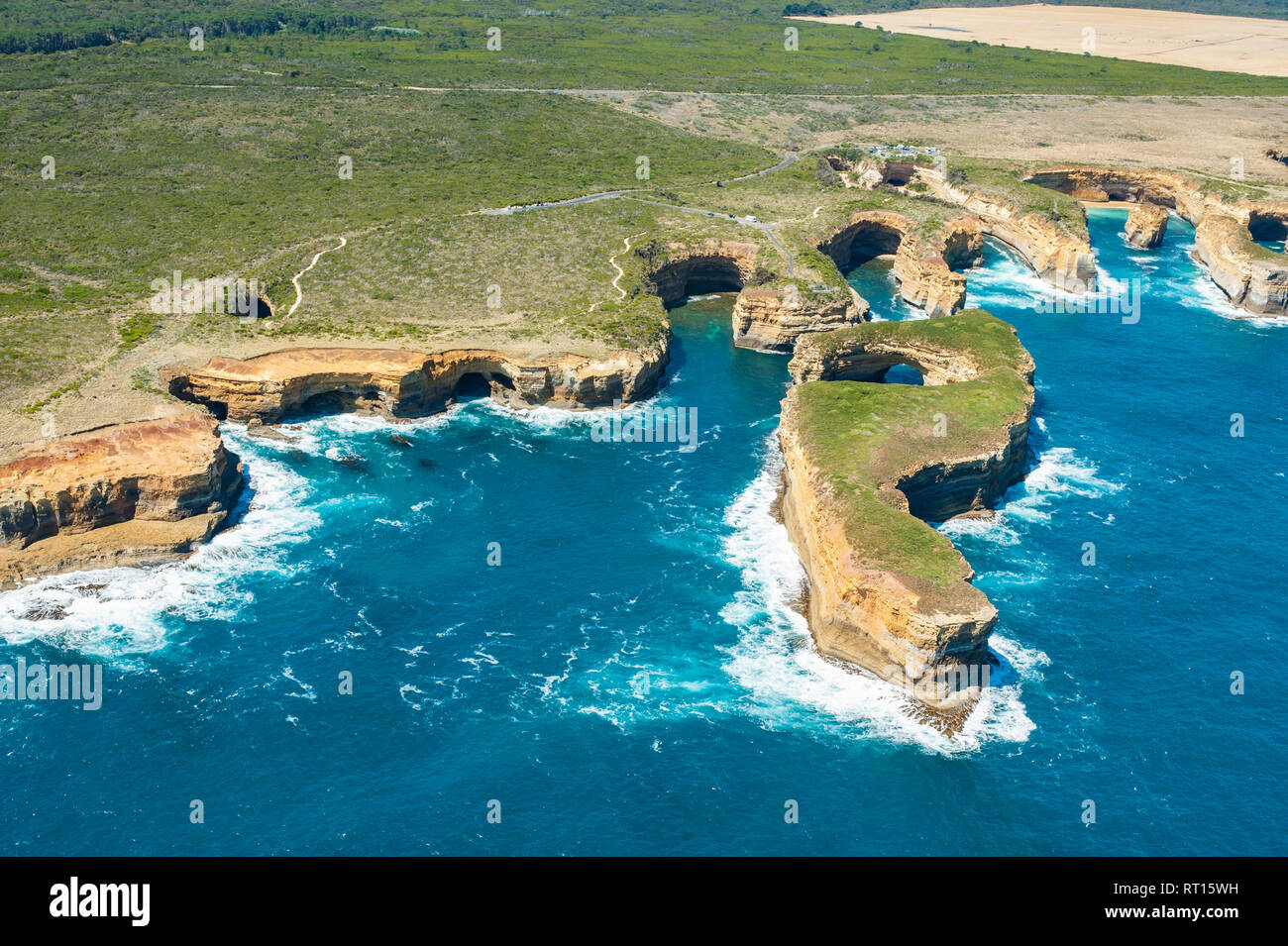 Great ocean road birds eye view hi-res stock photography and images - Alamy