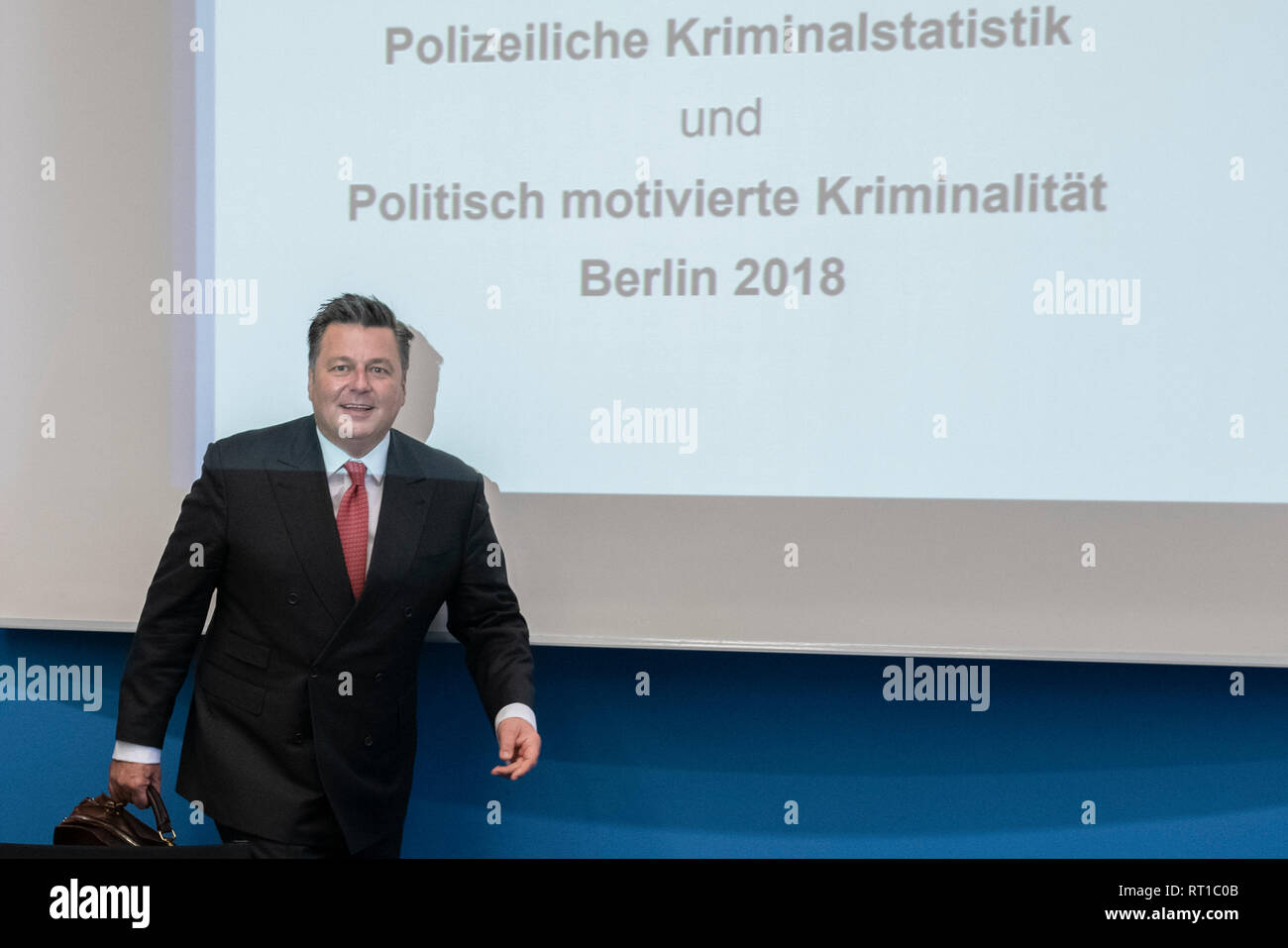 27 February 2019, Berlin: Senator of the Interior Andreas Geisel (SPD ...