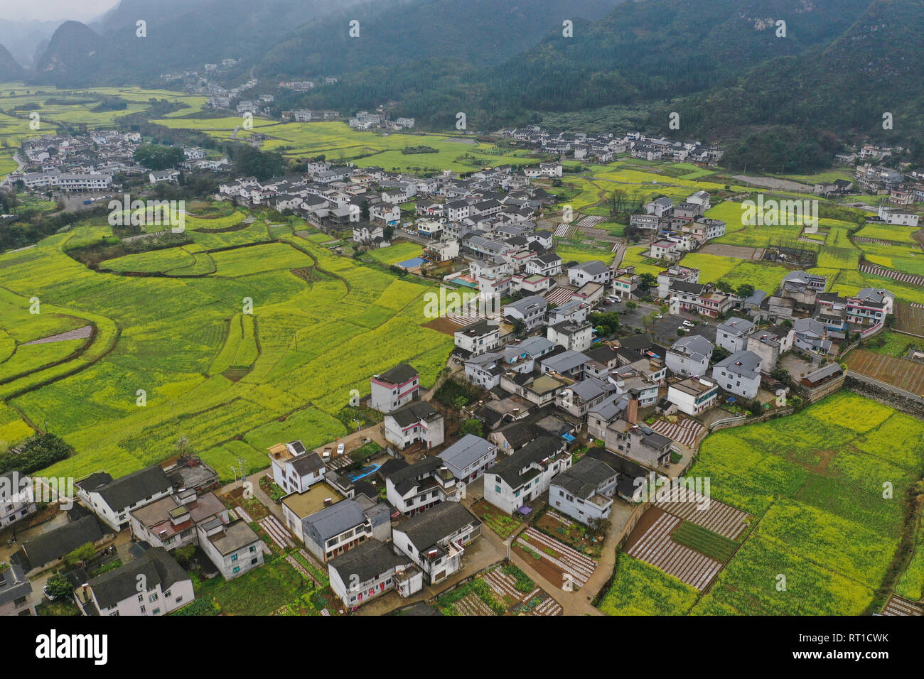 Xingyi, Xingyi, China. 28th Feb, 2019. Xingyi, CHINA-Spring scenery of ...