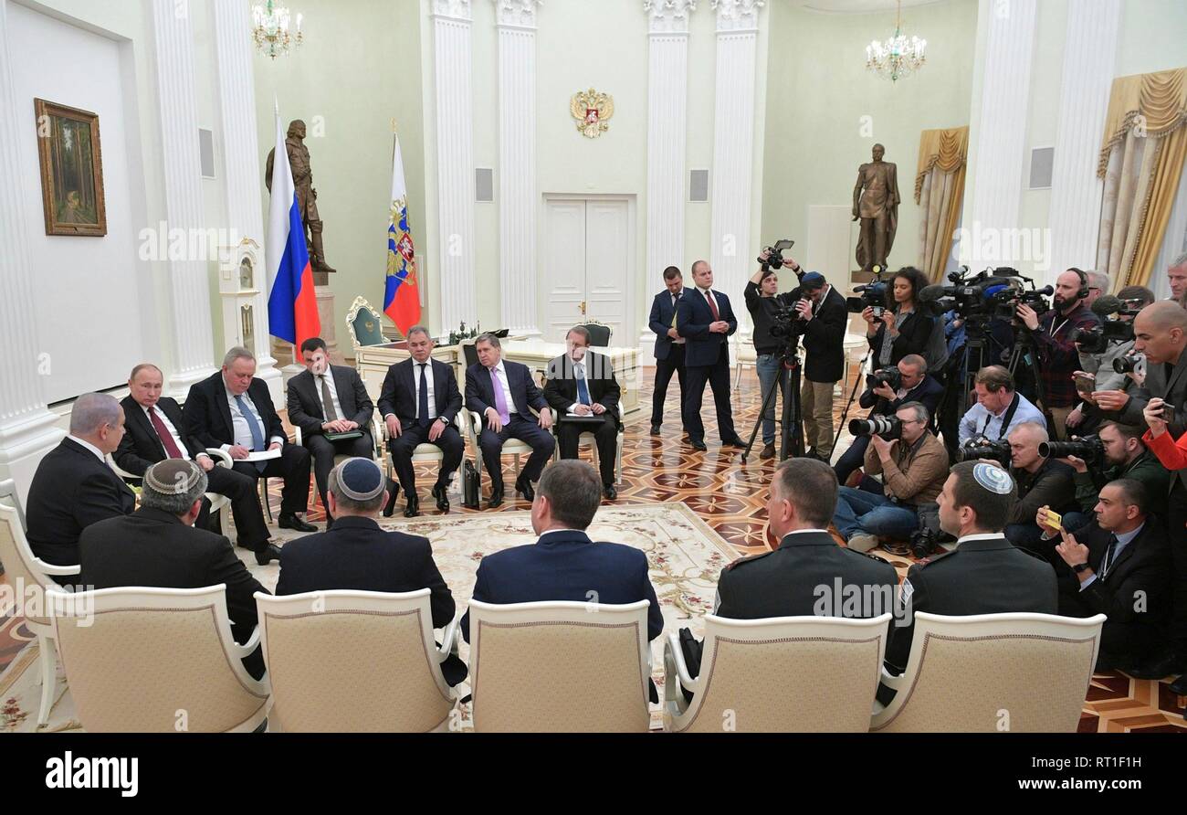 Moscow, Russia. 27th Feb, 2019. Russian President Vladimir Putin during ...