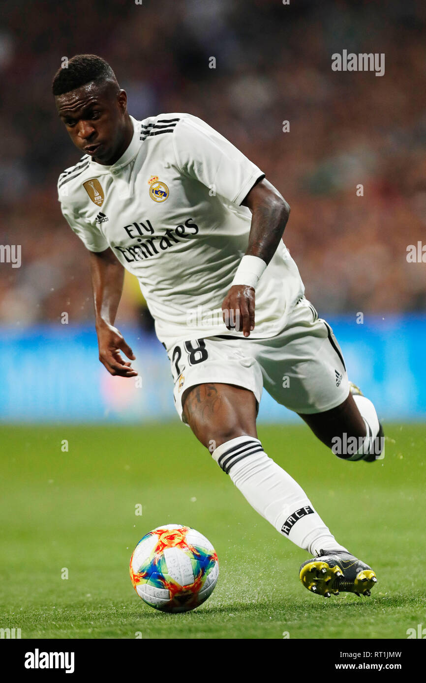 Madrid, Spain. Credit: D. 27th Feb, 2019. Vinicius Junior (Real ...