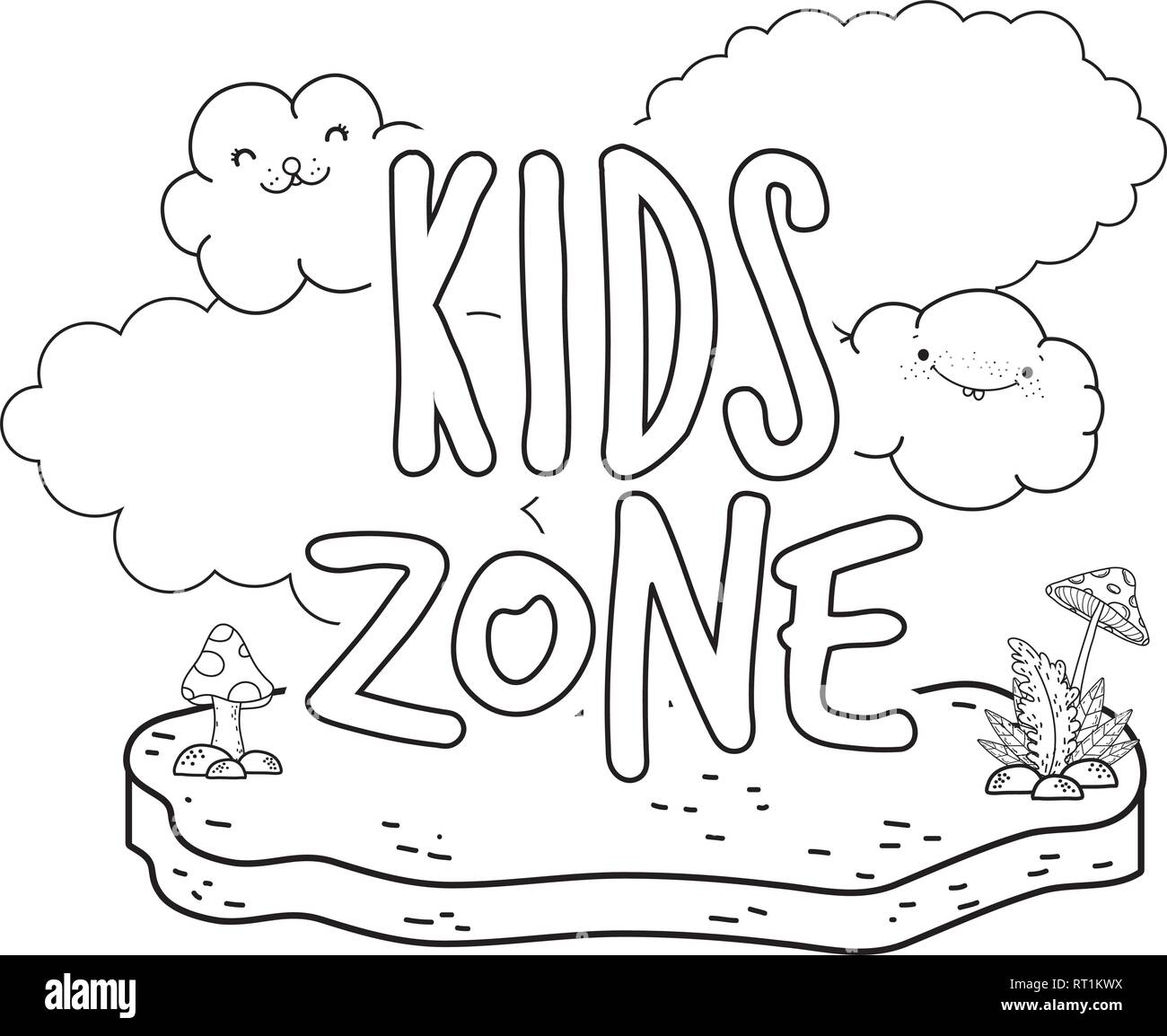 Kids zone Black and White Stock Photos & Images - Alamy