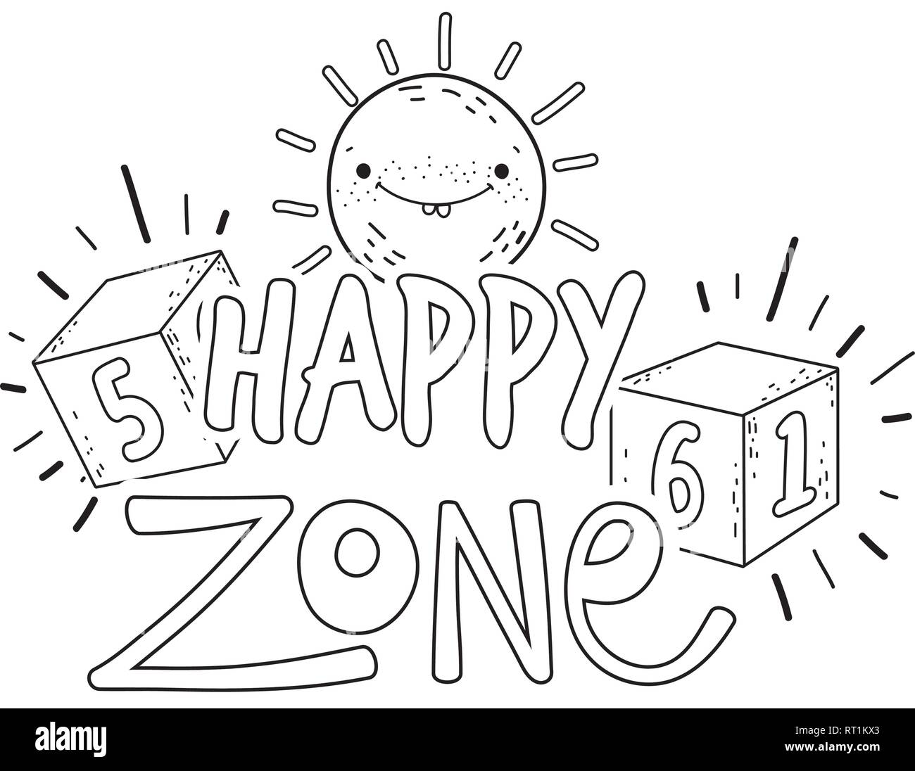 blocks numbers toys with sun kawaii Stock Vector Image & Art - Alamy