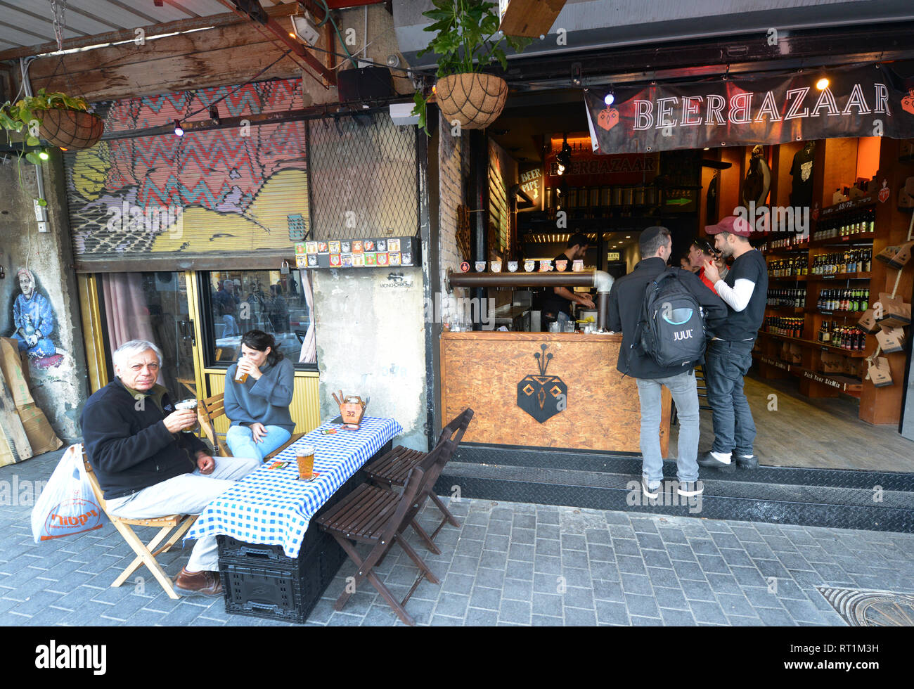 Beer Bazaar bar and shop in Jaffa, Israel Stock Photo - Alamy