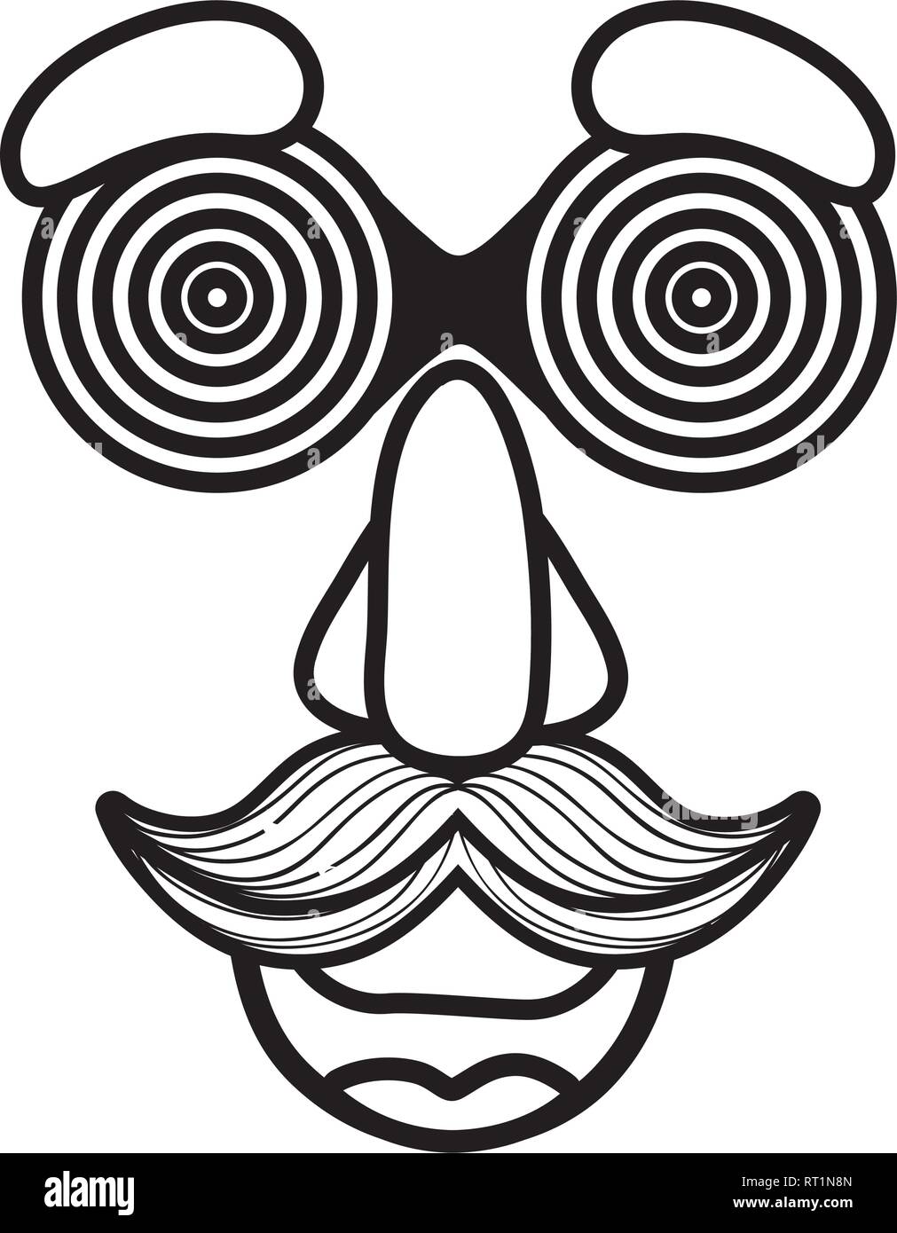 Cartoon april fool mask comic hi-res stock photography and images - Alamy