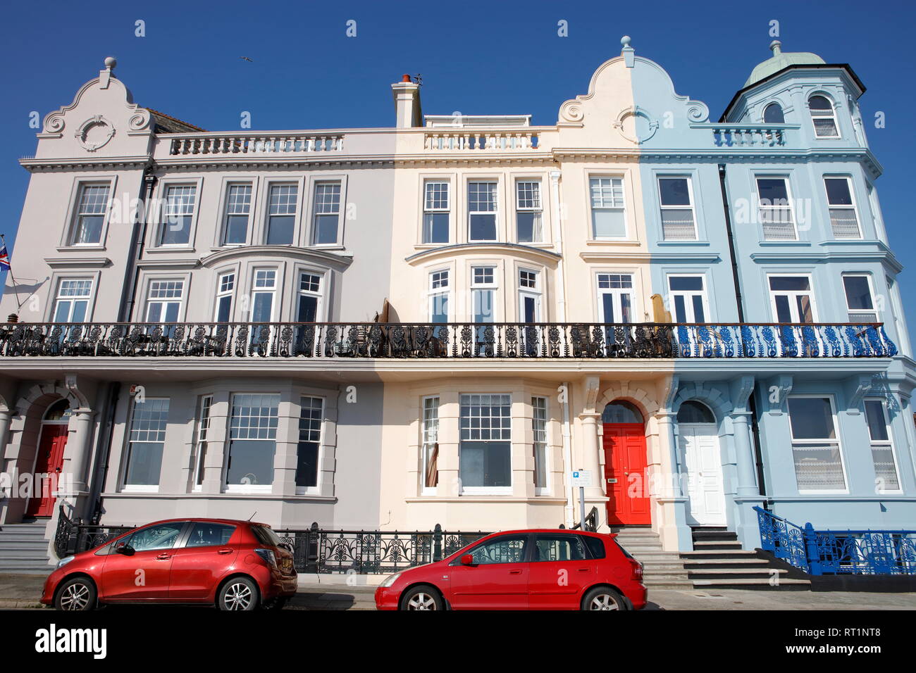 Plymouth, Devon, UK. 26th February, 2019. Victorian architecture along ...