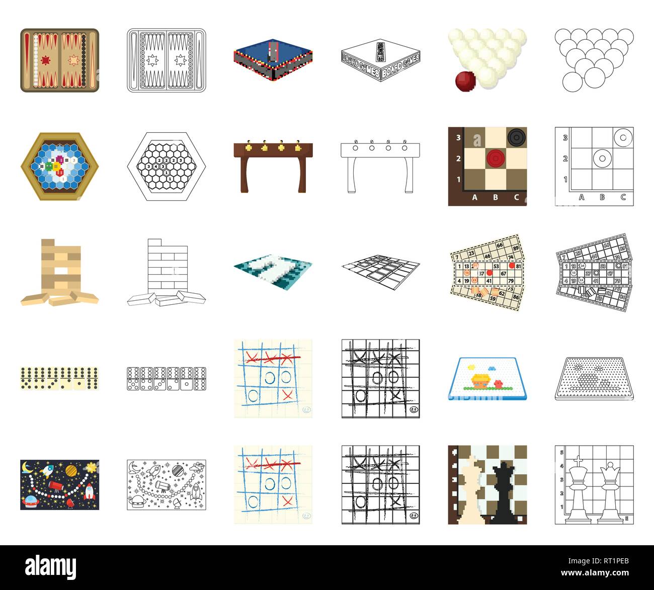 backgammon,ball,billiards,bingo,board,box,cartoon,outline,checkers ...