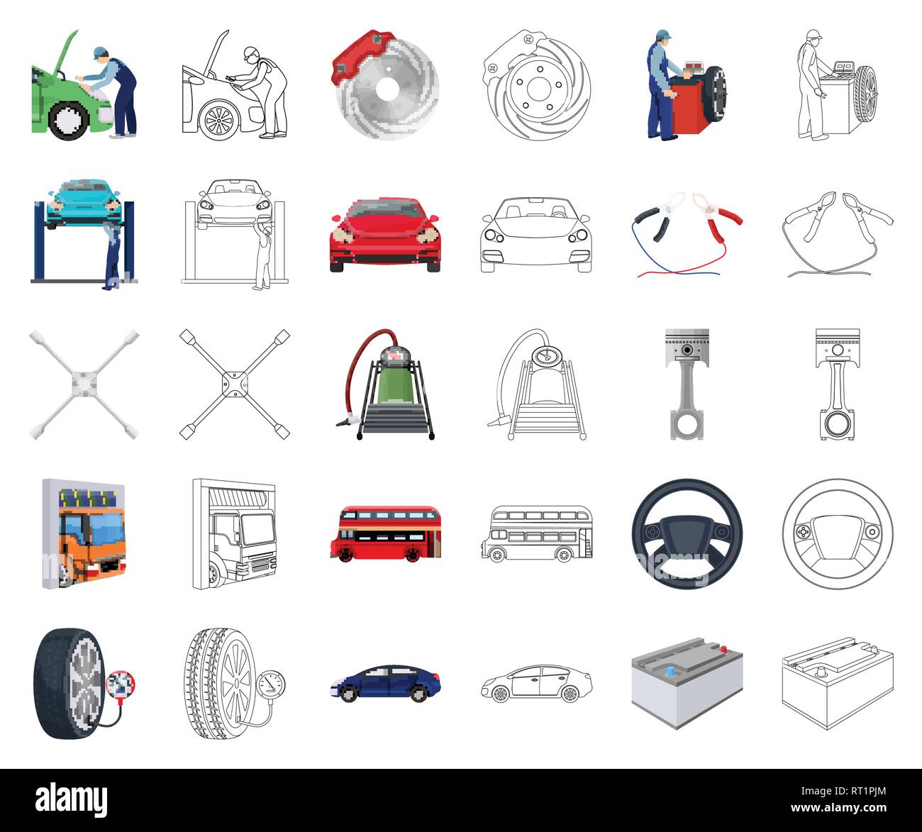 Bus bonnet Stock Vector Images - Alamy