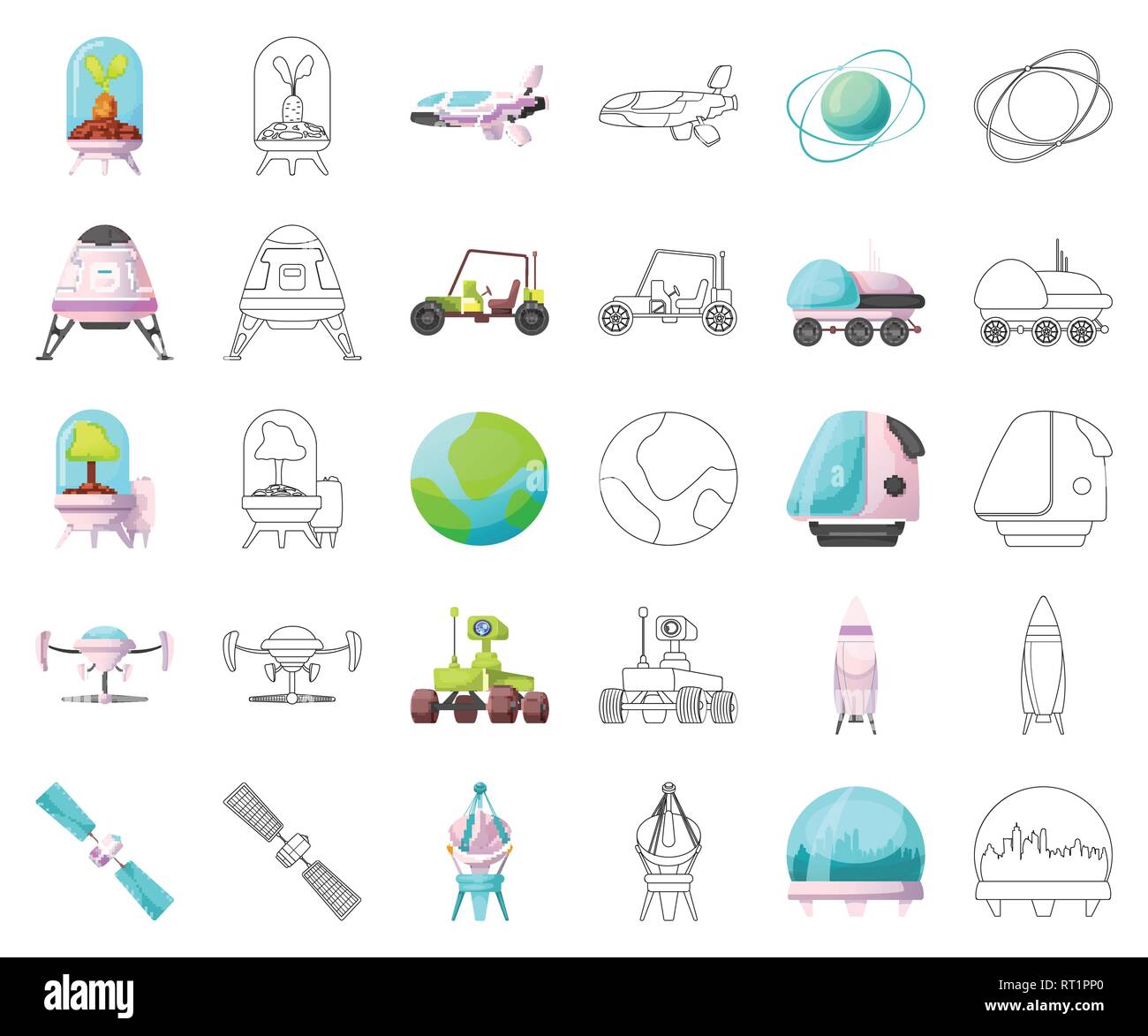 Mars Colony Symbol Stock Vector Images - Alamy