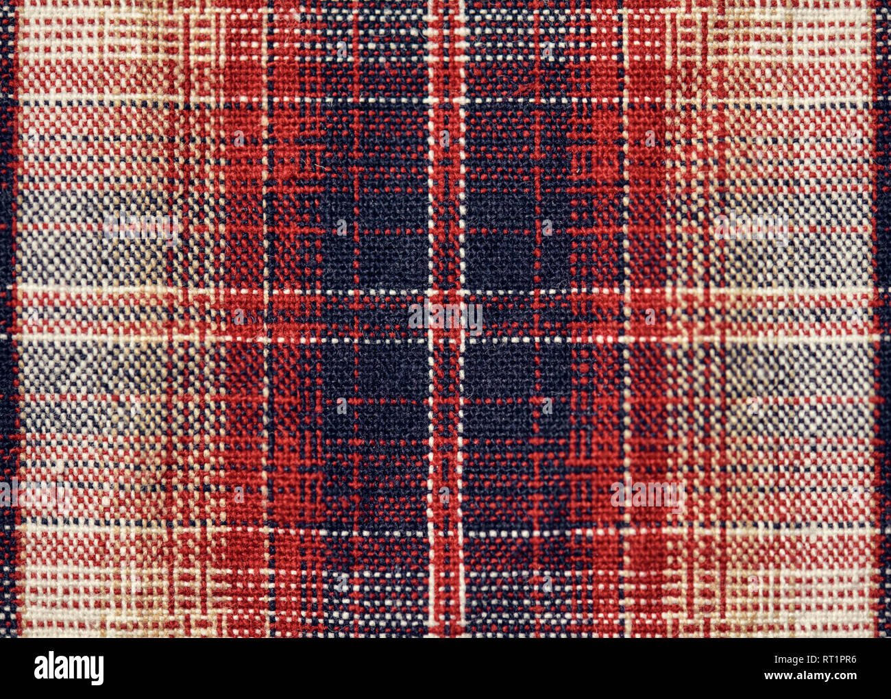 checkered fabric close up for texture or background Stock Photo - Alamy