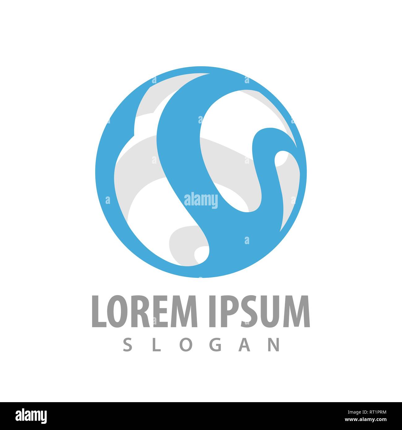 logo concept design. abstract circle. Symbol graphic template element ...