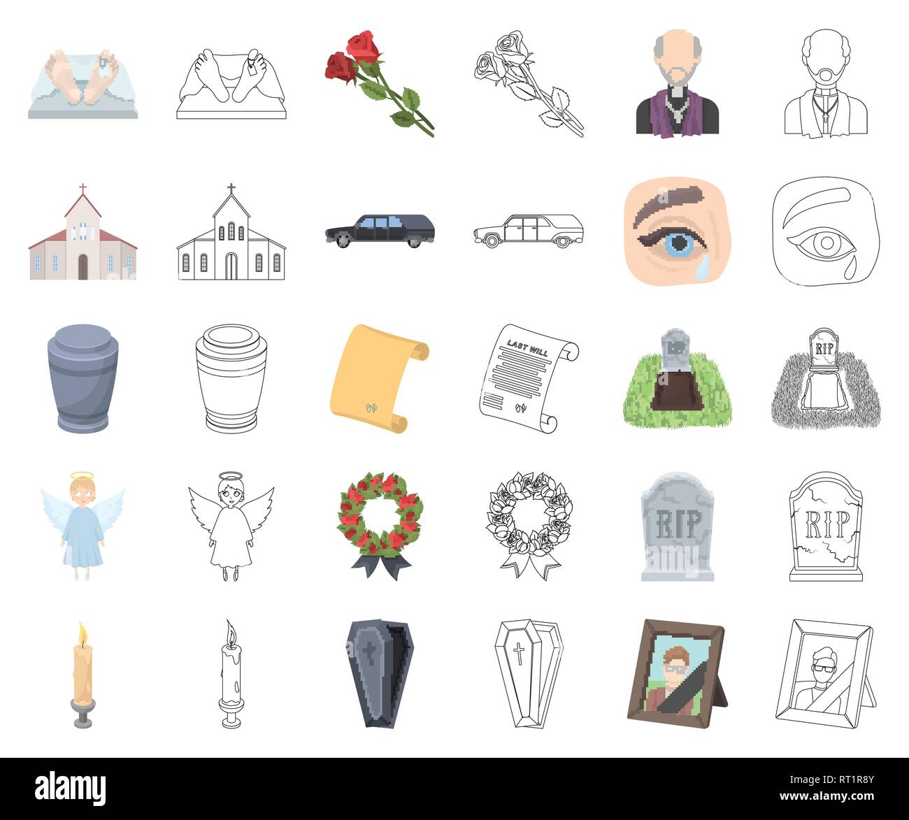 Burial urns Stock Vector Images - Alamy