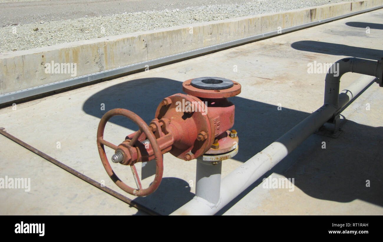 Oil refinery. Equipment for primary oil refining Stock Photo - Alamy