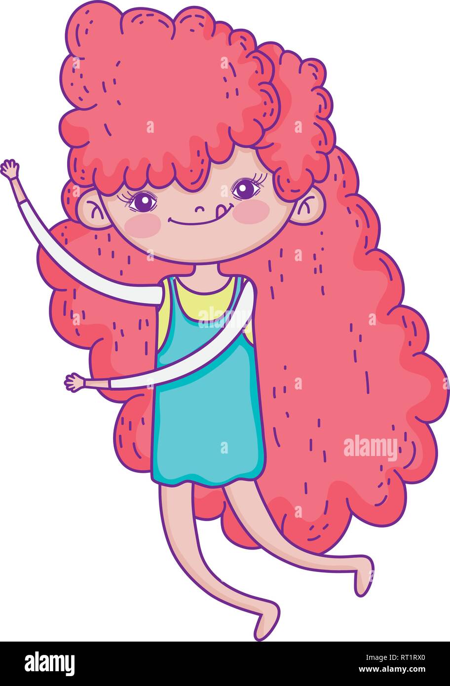 little girl cute character Stock Vector Image & Art - Alamy