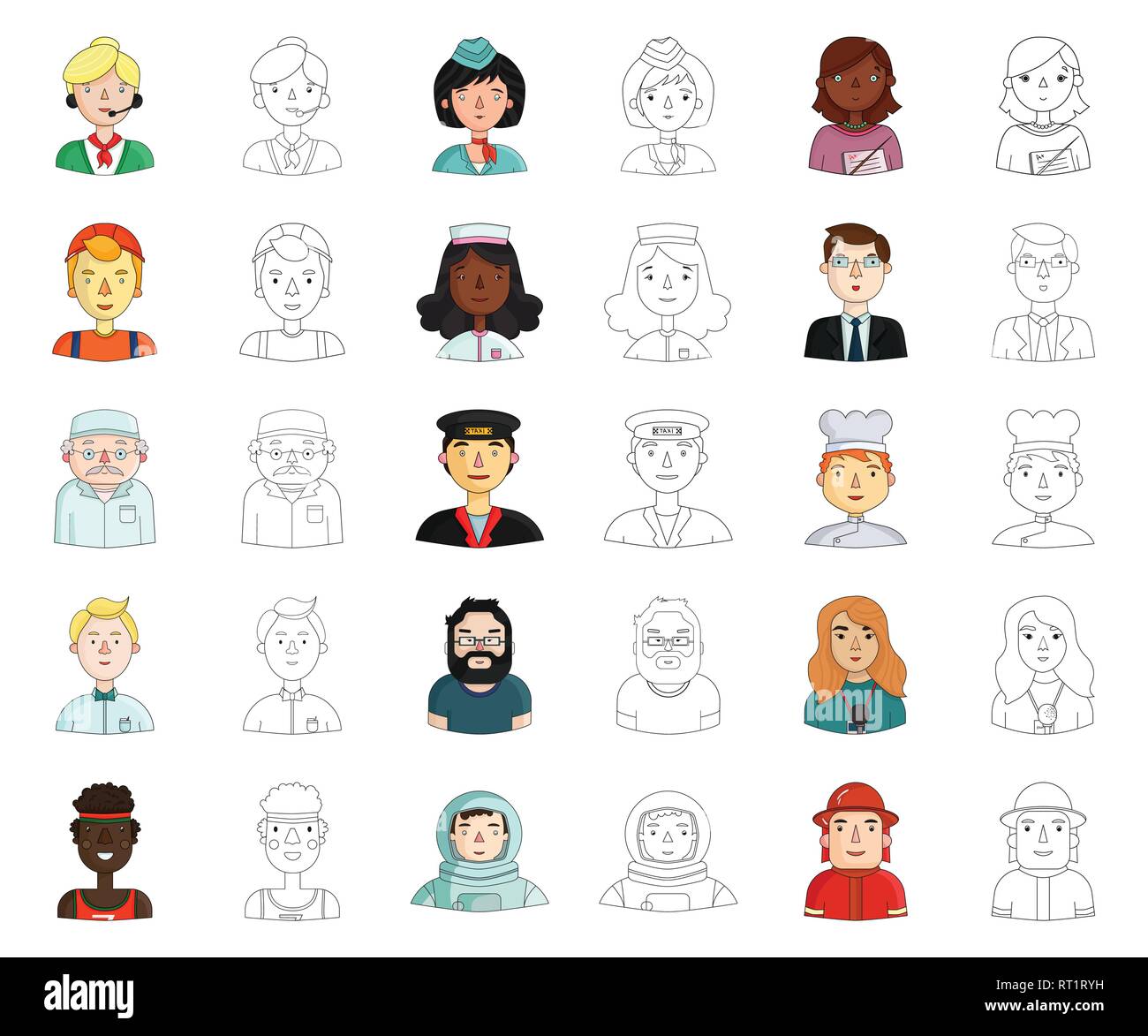 appearance,art,astronaut,businessman,call,cartoon,outline,center,chef ...