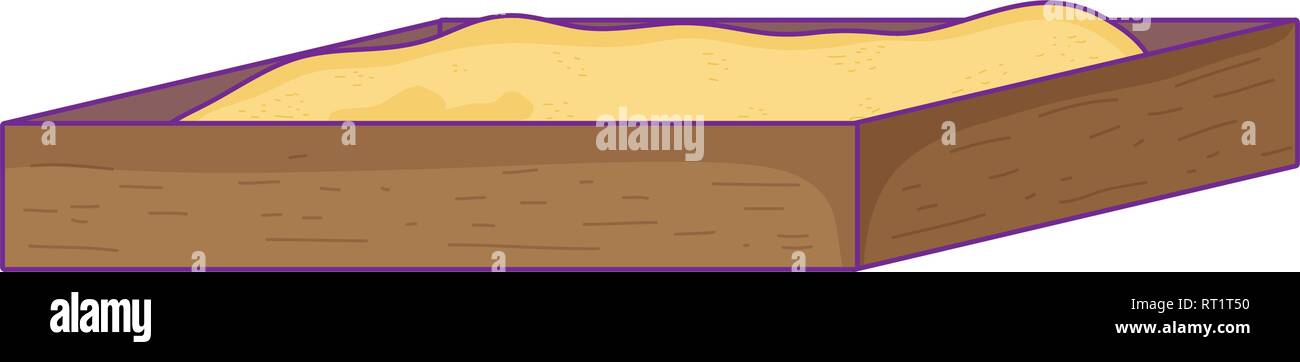sand box with bucket kids zone scene Stock Vector Image & Art - Alamy